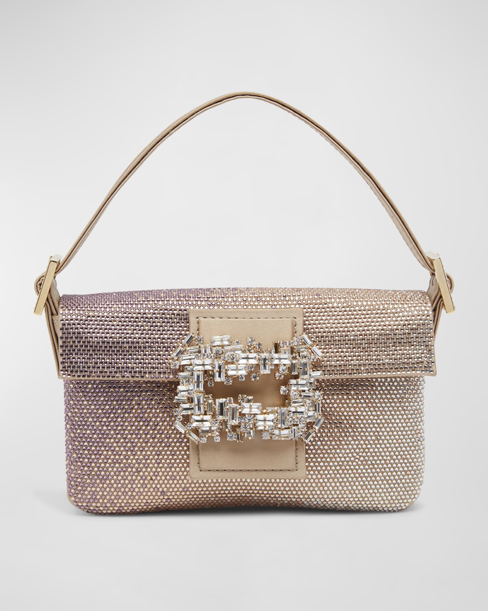 Gedebe Habibi Small Crystal Degrade Shoulder Bag | Neiman Marcus