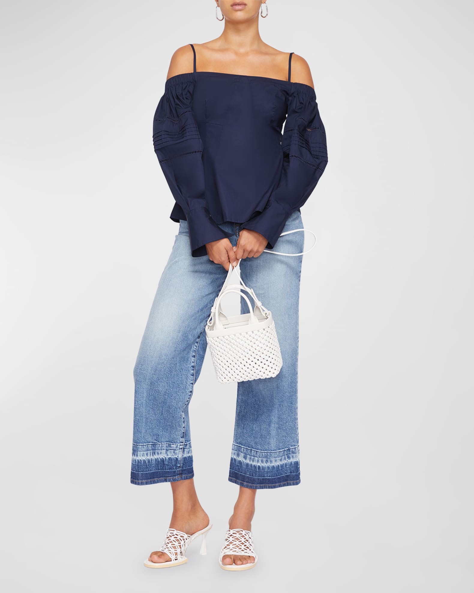 SIMKHAI Whitney Puff Sleeve Top | Neiman Marcus