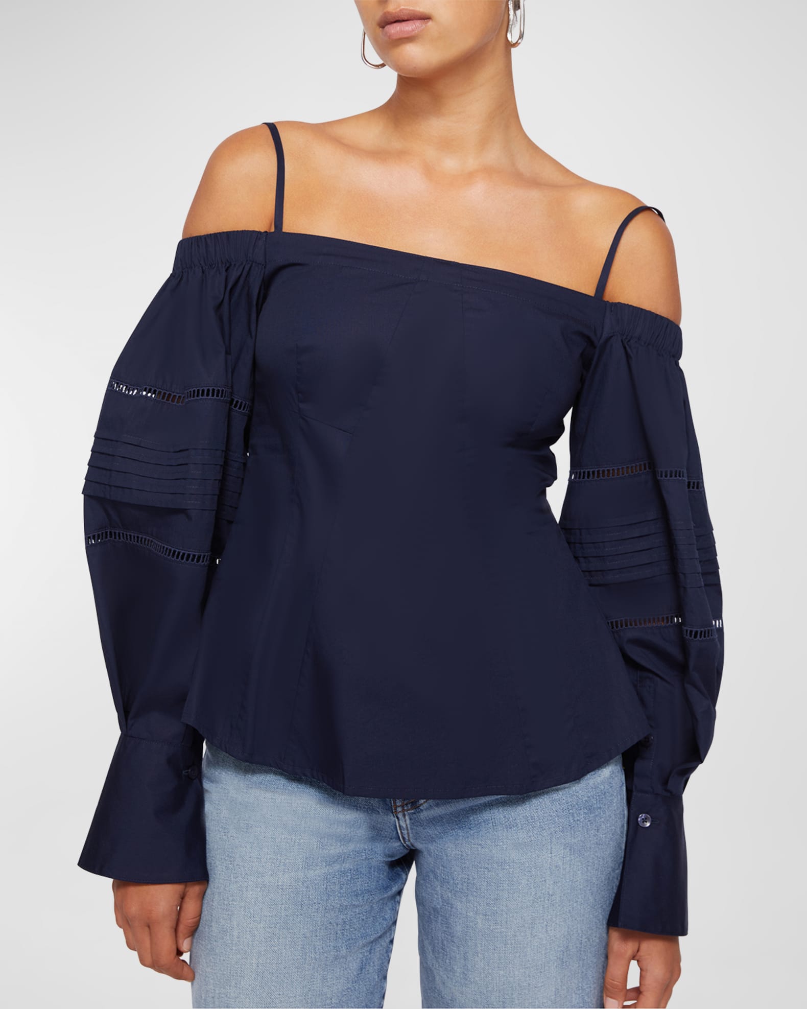 SIMKHAI Whitney Puff Sleeve Top | Neiman Marcus