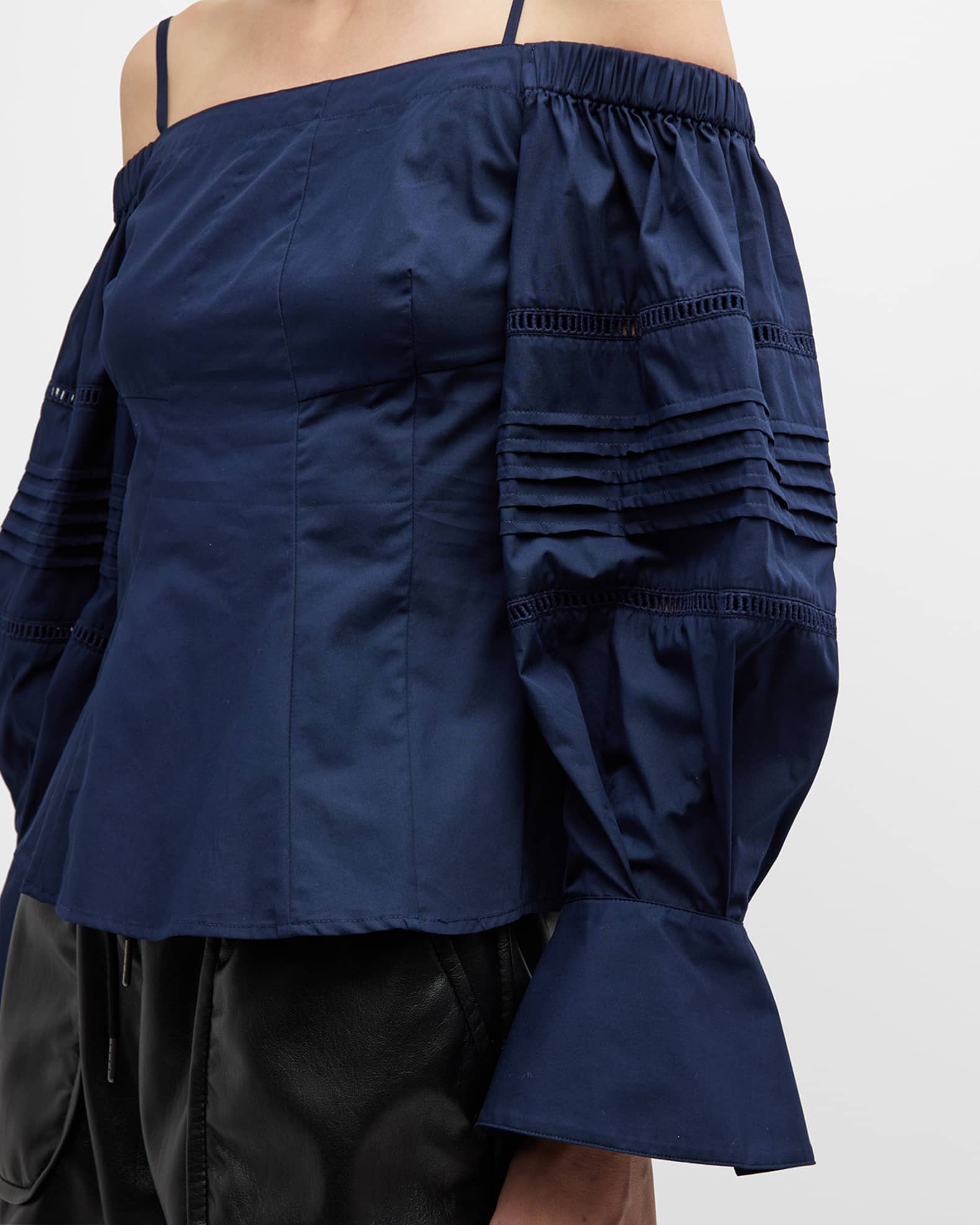 SIMKHAI Whitney Puff Sleeve Top | Neiman Marcus