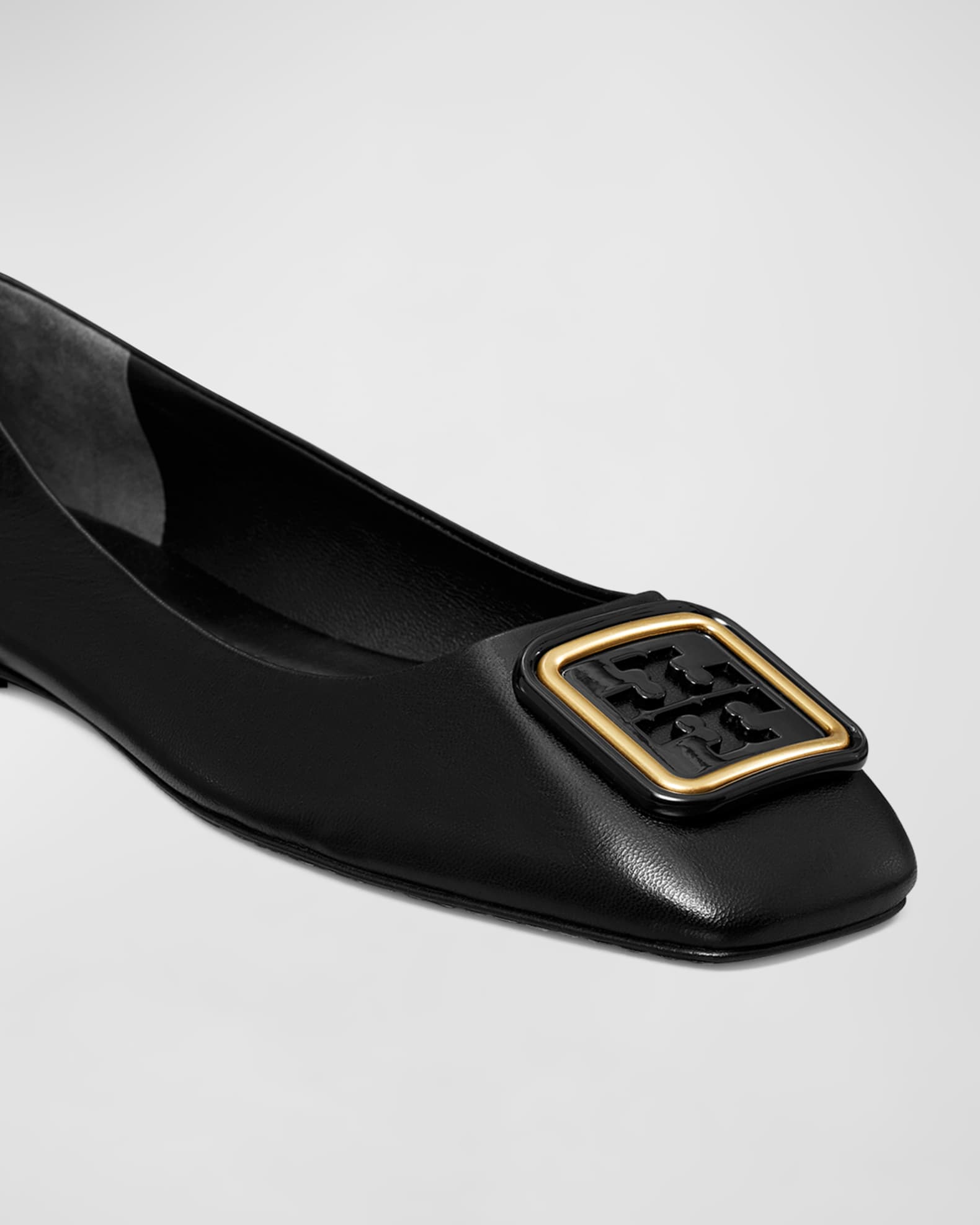 Tory Burch Georgia Patent Medallion Ballerina Flats | Neiman Marcus