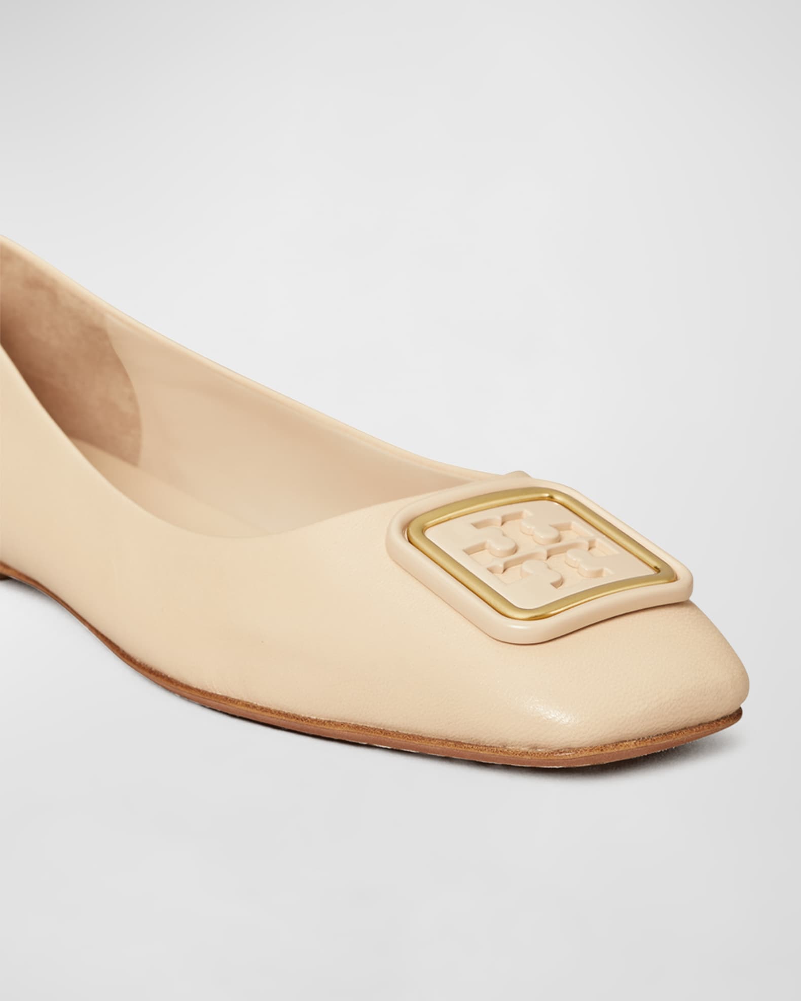 Tory Burch Georgia Patent Medallion Ballerina Flats | Neiman Marcus