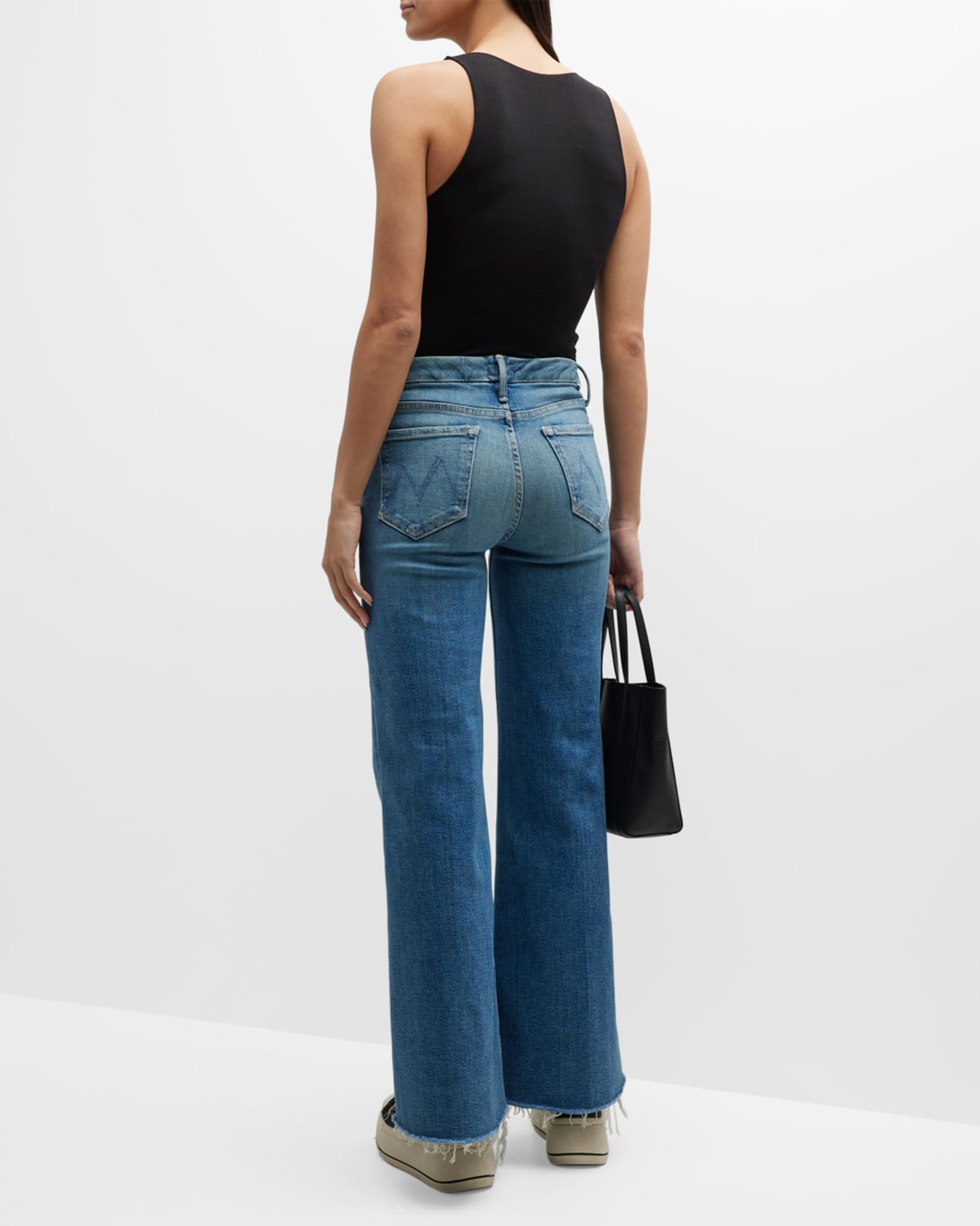 MOTHER The Roller Wide-Leg Jeans | Neiman Marcus