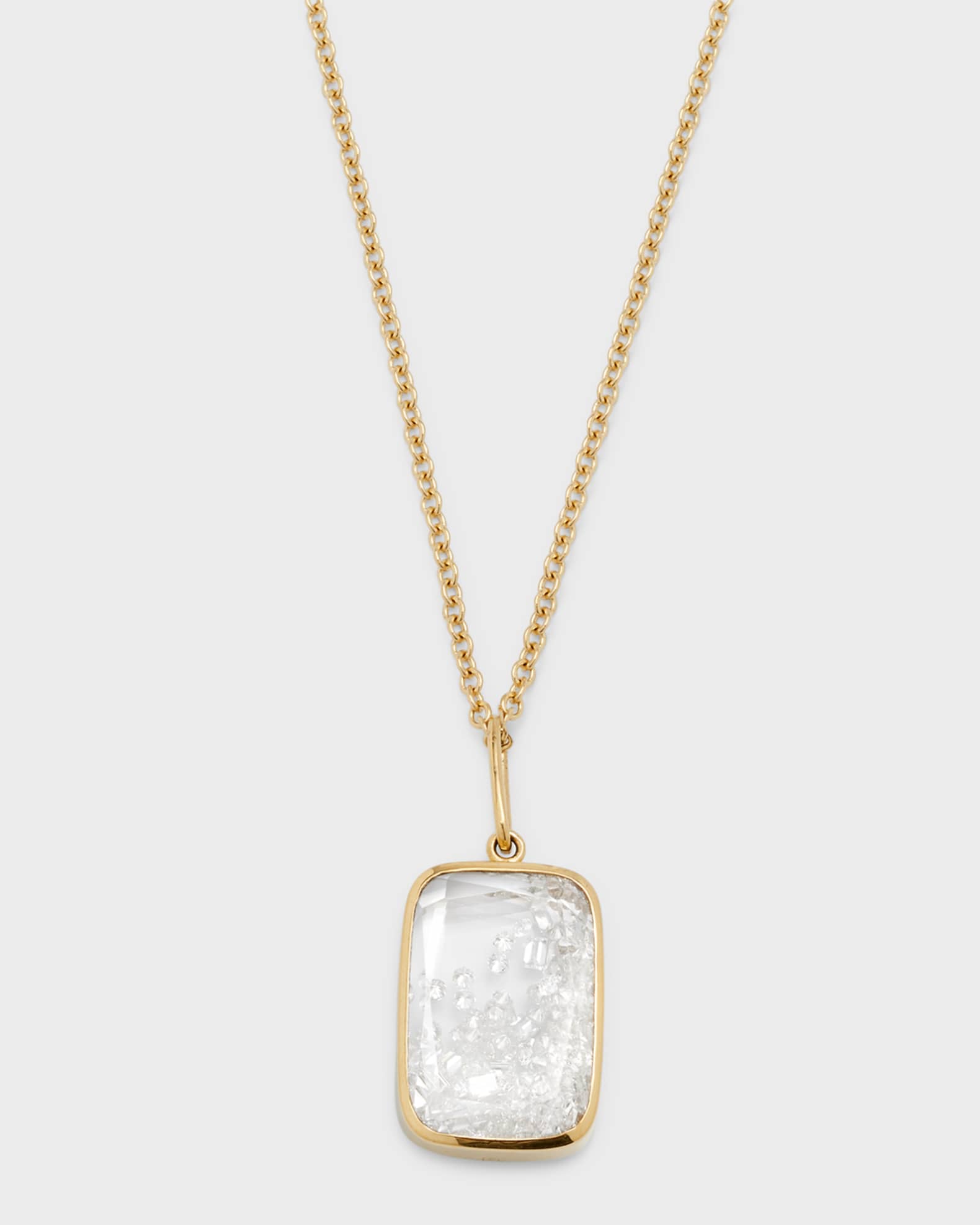 Moritz Glik Ten Fourteen Diamond Shaker Pendant in 18K Gold | Neiman Marcus