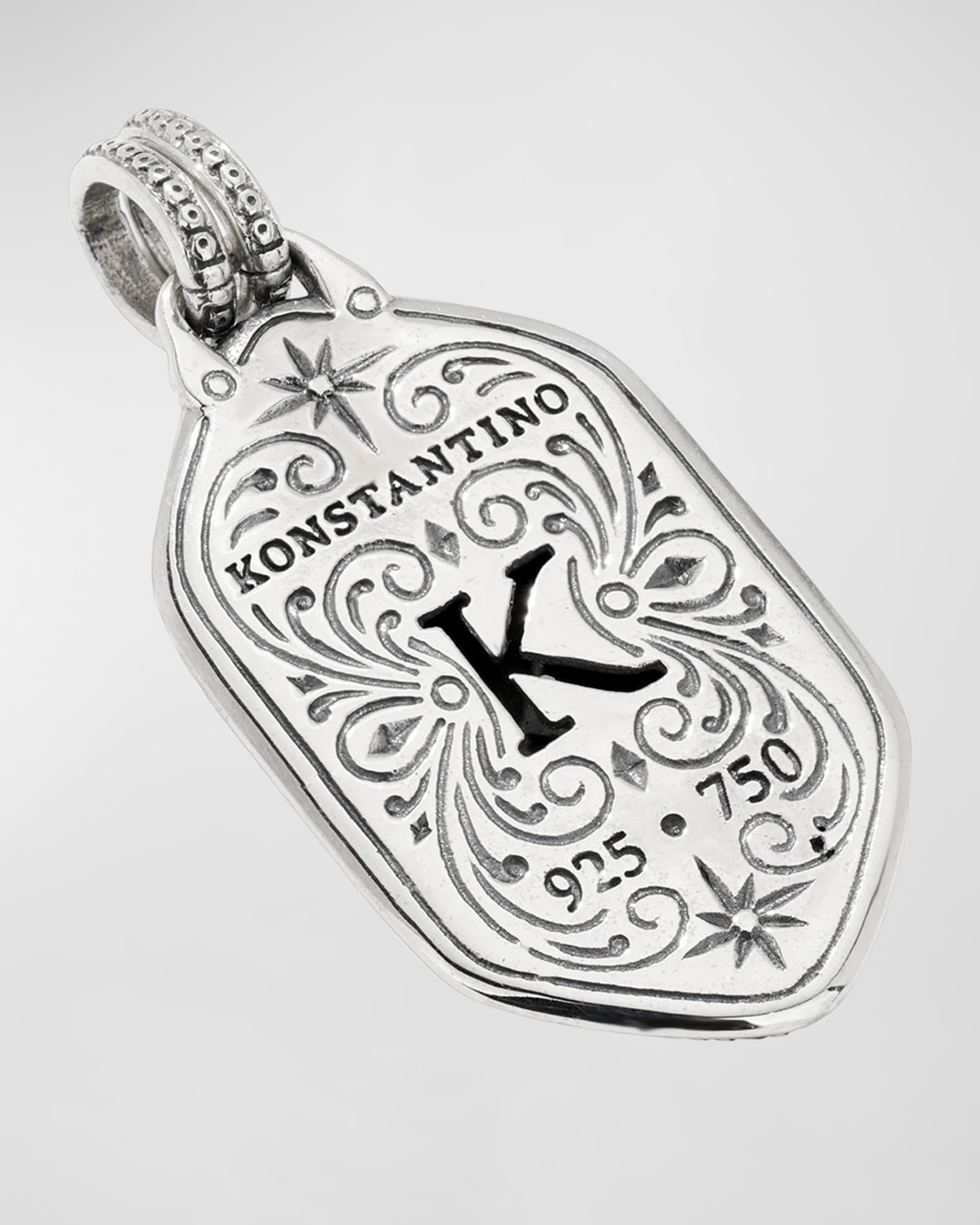 Konstantino Men's Silver & Gold Freeform Pendant with Lapis | Neiman Marcus