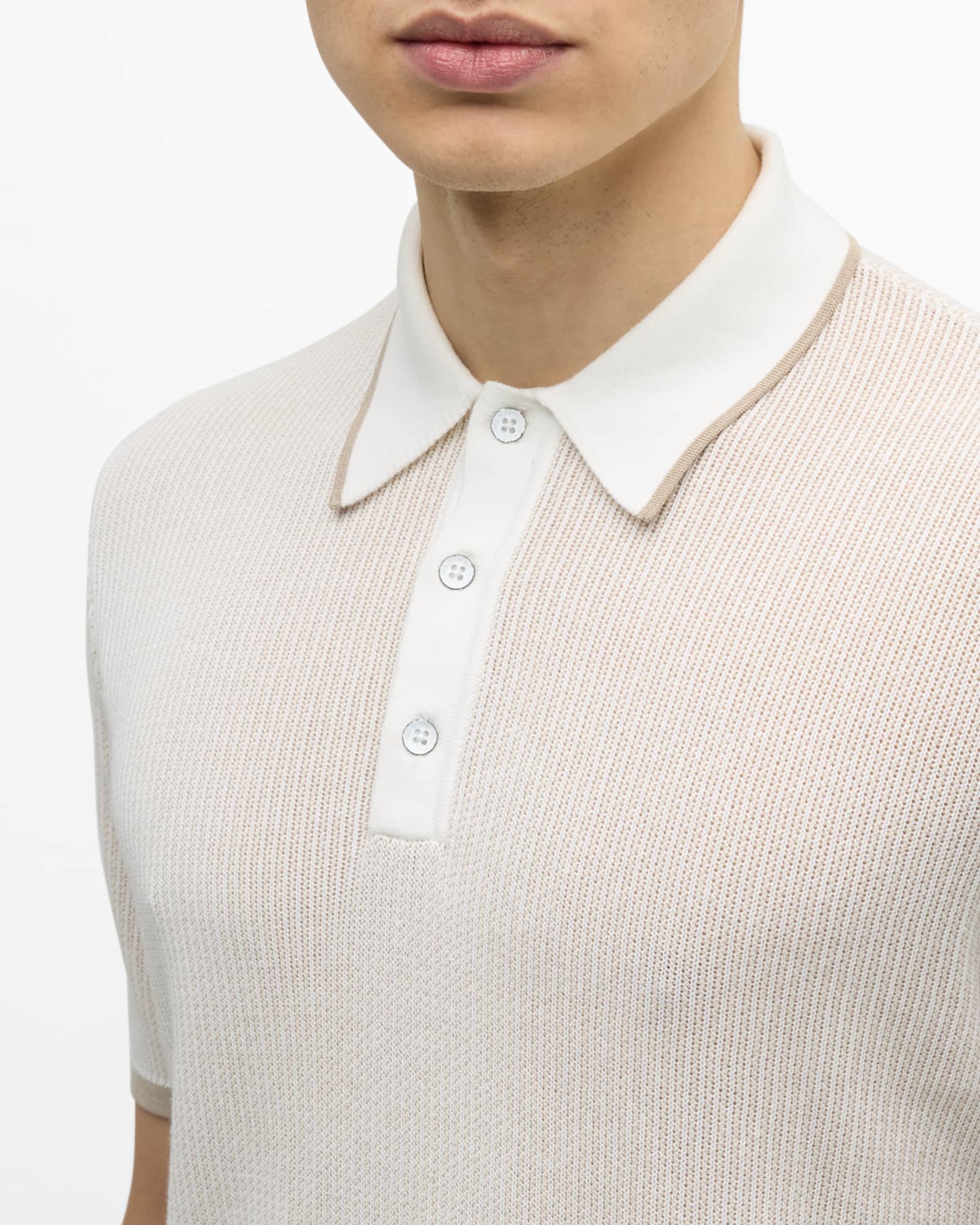 Rag & Bone Men's Harvey Knit Polo Shirt | Neiman Marcus