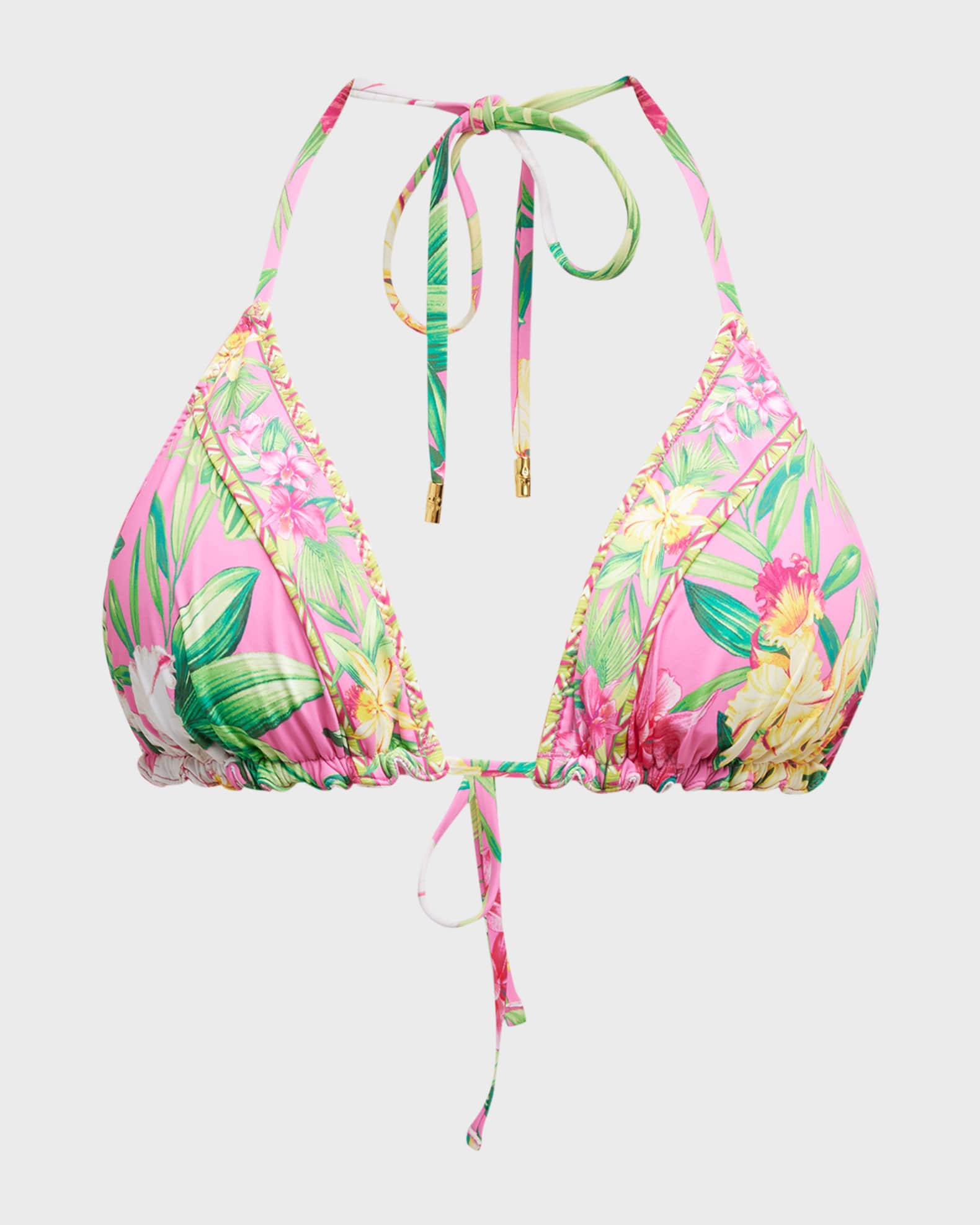 Tommy Bahama Orchid Garden Reversible Triangle Bikini Top | Neiman Marcus