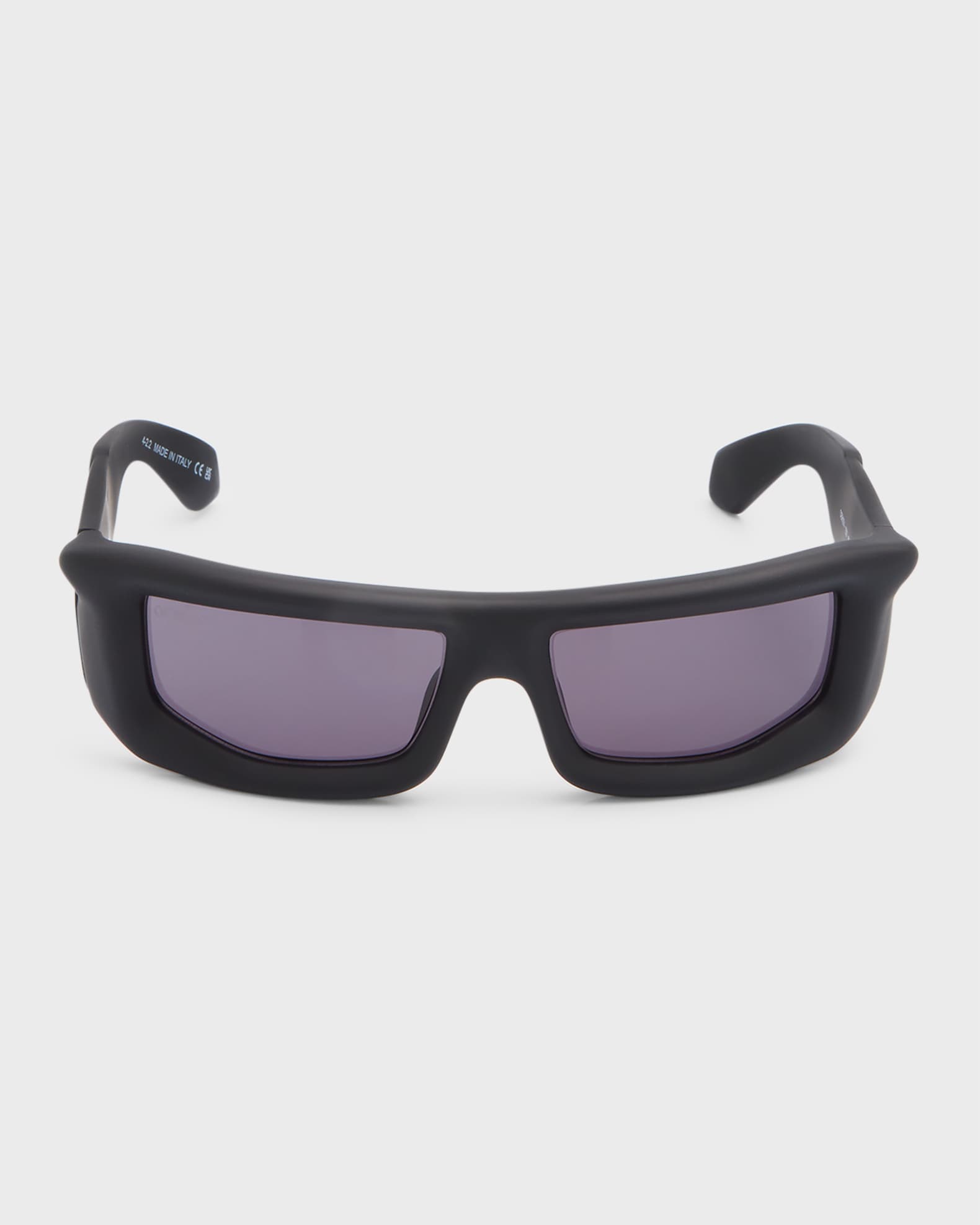 Off-White Men's Volcanite Acetate Wrap Sunglasses | Neiman Marcus