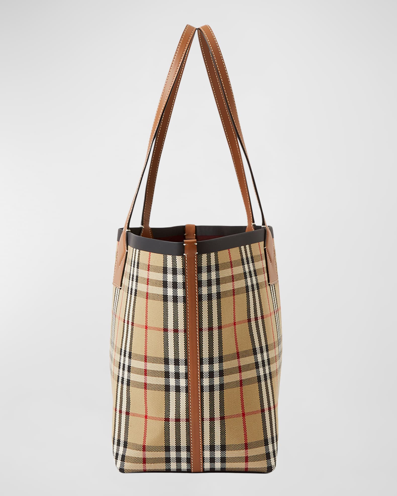 Burberry Heritage Medium Check Tote Bag | Neiman Marcus