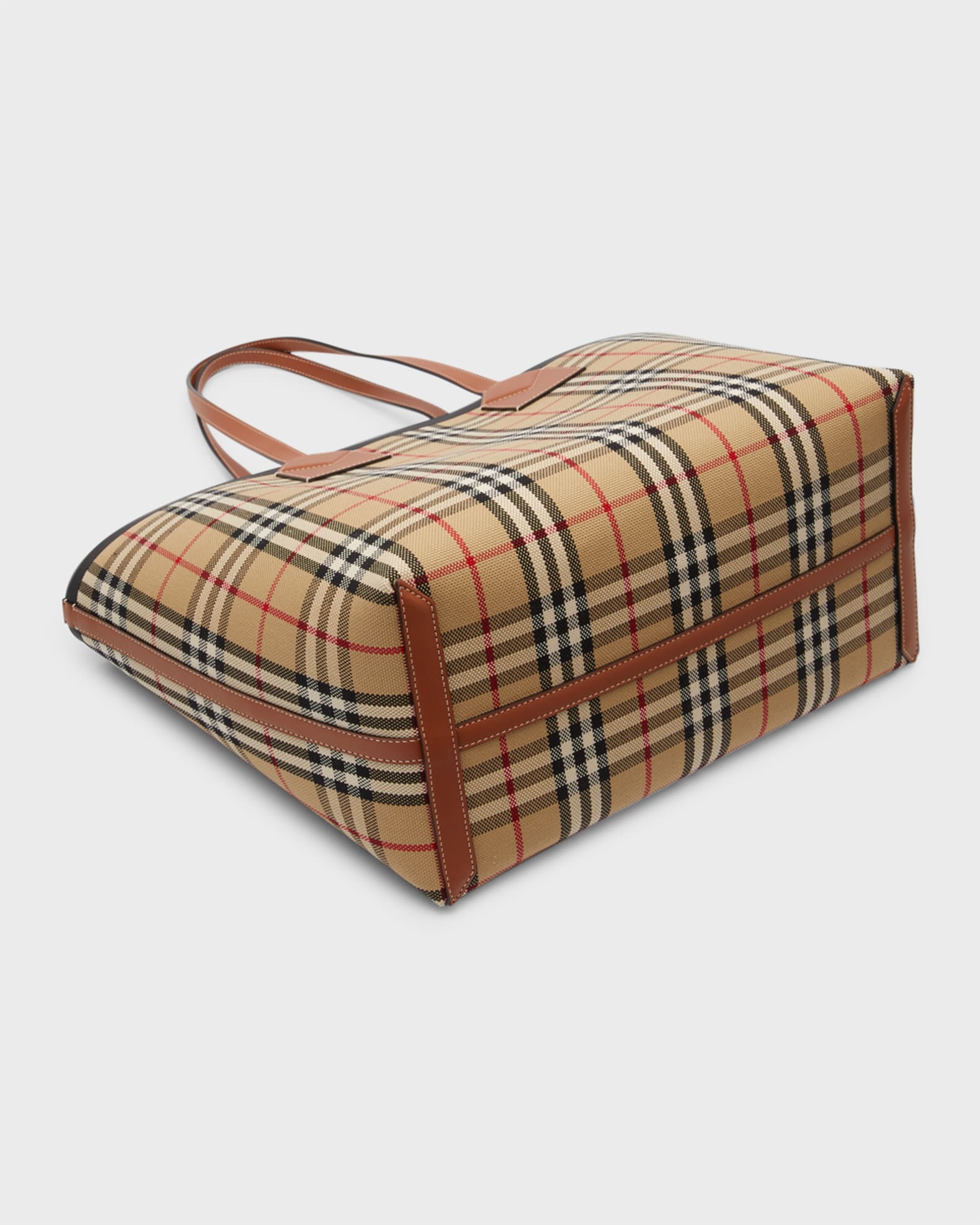 Burberry Heritage Medium Check Tote Bag | Neiman Marcus