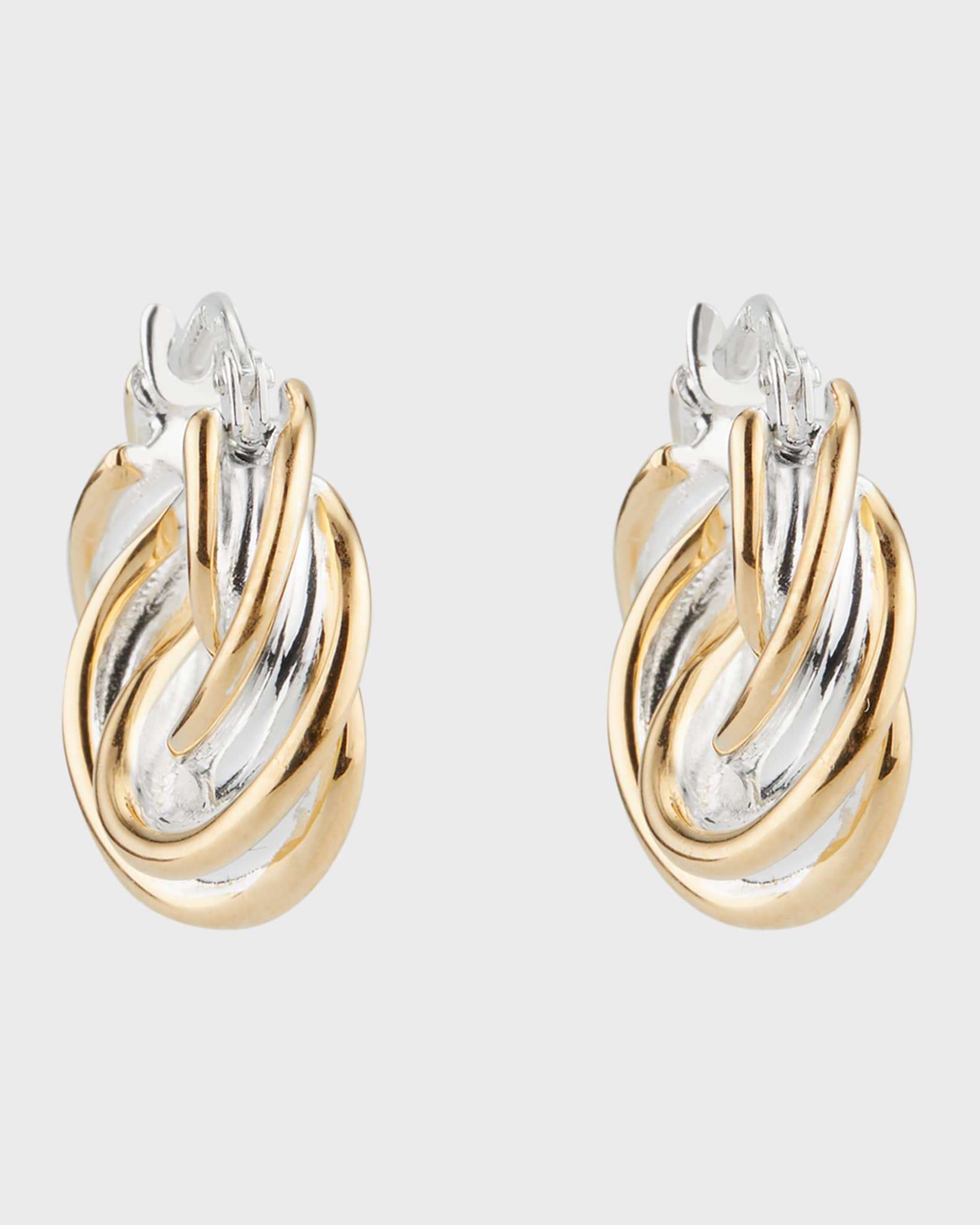 Bottega Veneta Twist Hoop Earrings | Neiman Marcus