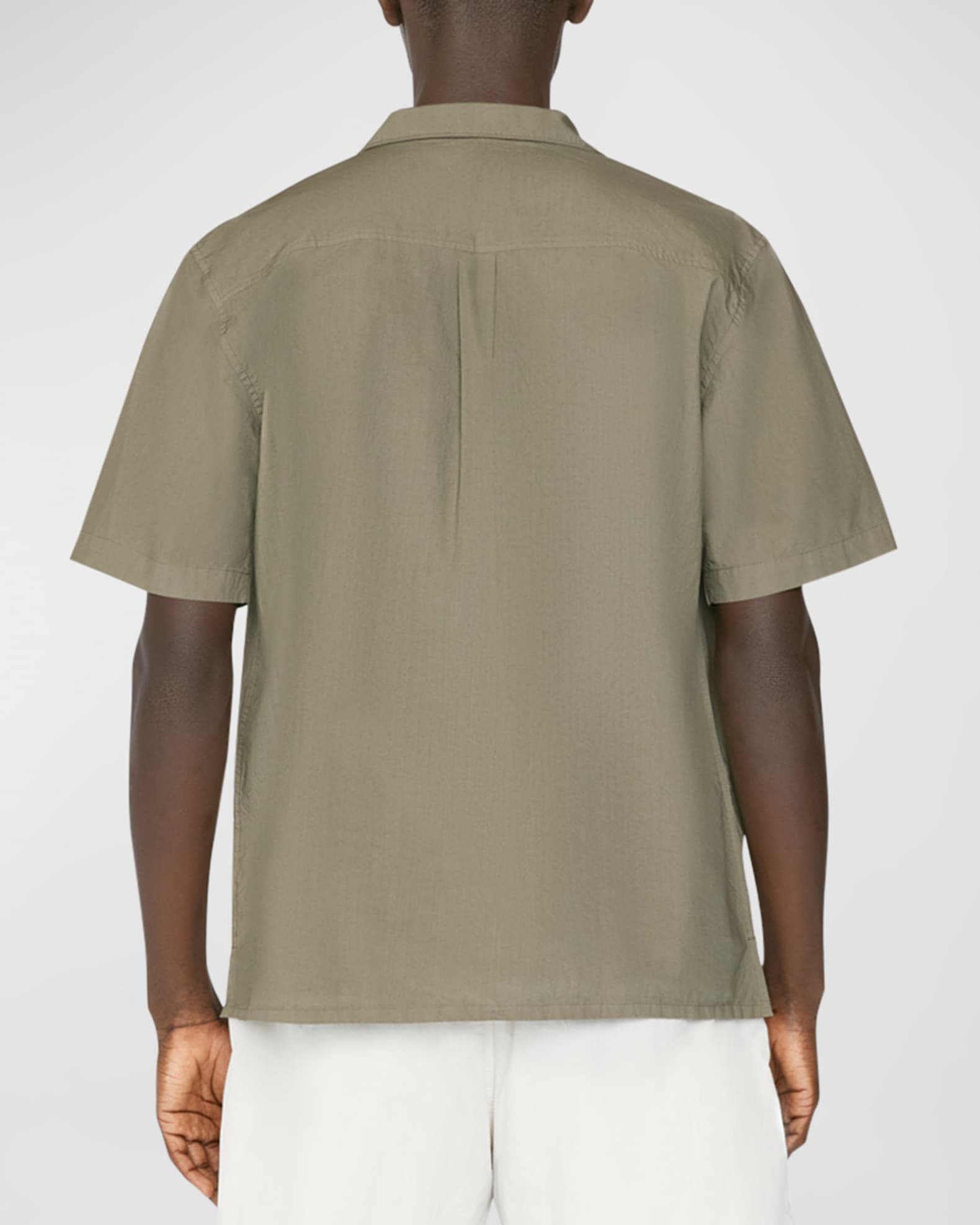 FRAME Men's Cotton Camp Shirt | Neiman Marcus