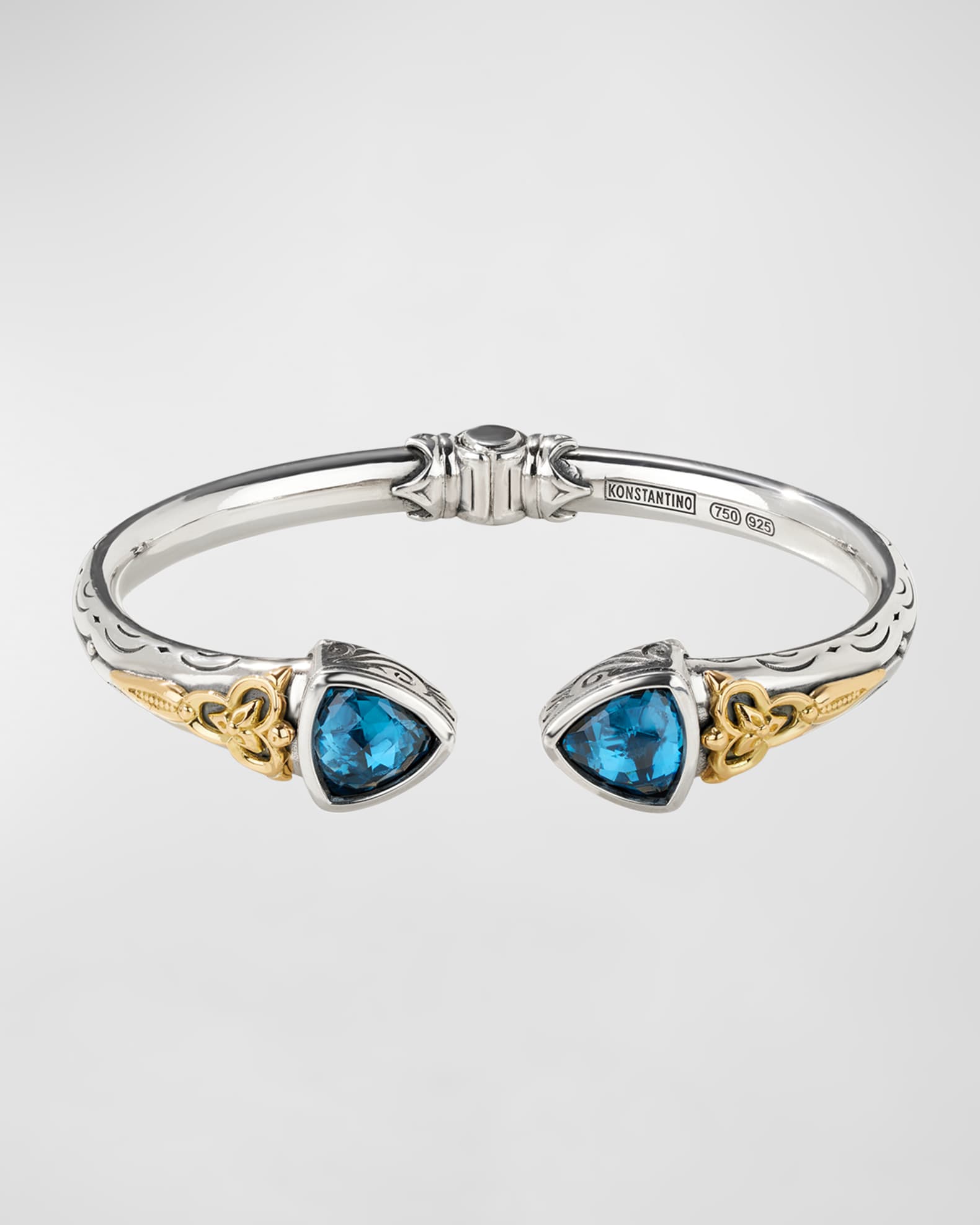 Konstantino 18k Gold Blue Spinel Bracelet | Neiman Marcus