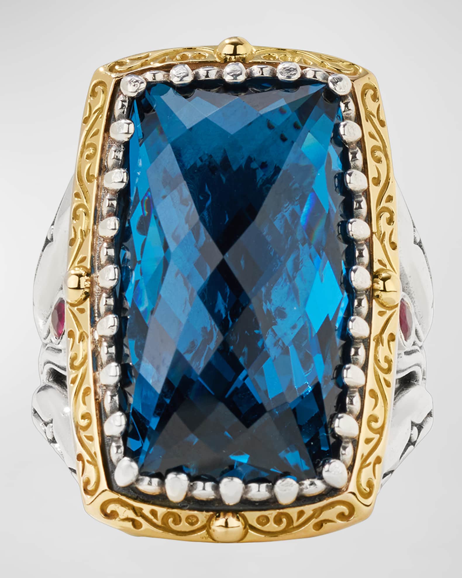Konstantino 18k Gold Blue Spinel Ring | Neiman Marcus