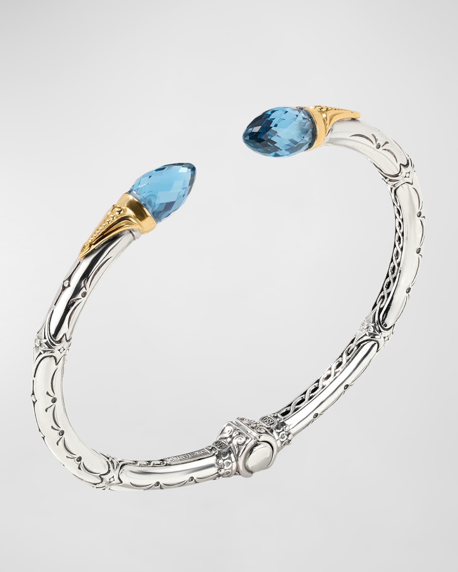 Konstantino 18k Gold Blue Spinel Bracelet | Neiman Marcus