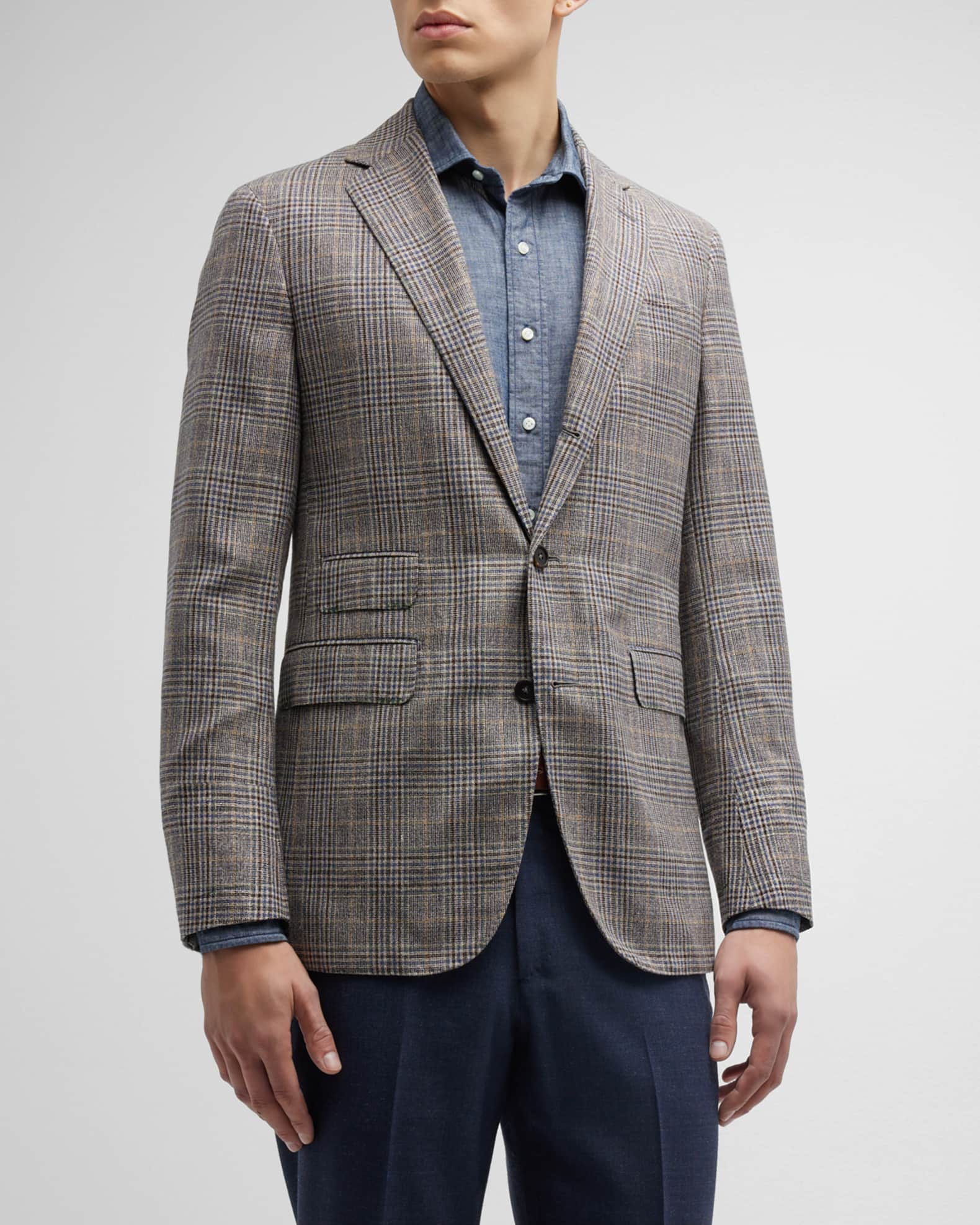 Sid Mashburn Men's Virgil Multi-Check Sport Coat | Neiman Marcus