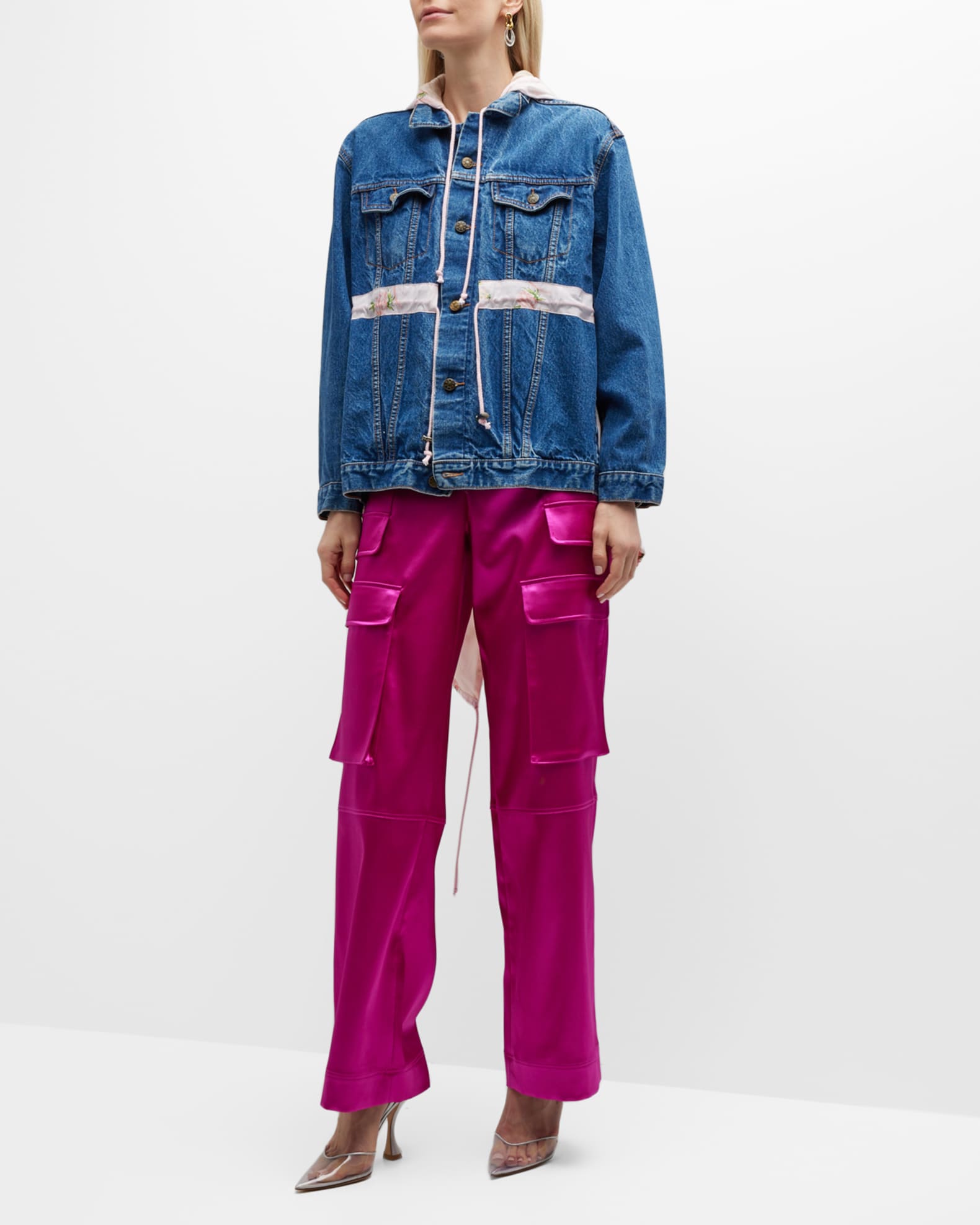 Rentrayage Oasis Denim Anorak Jacket - Limited Edition | Neiman Marcus