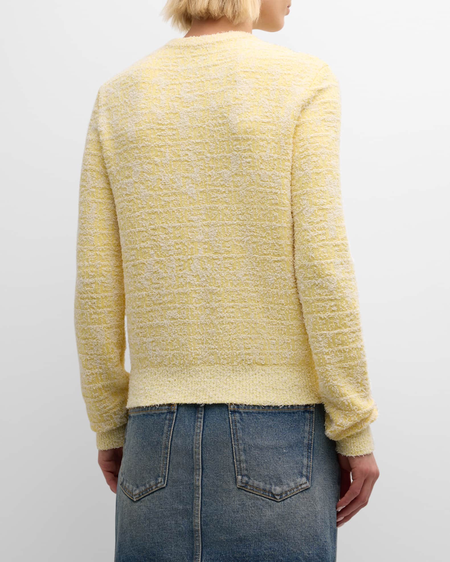 Givenchy Logo-Print Tweed-Knit Short Jacket | Neiman Marcus