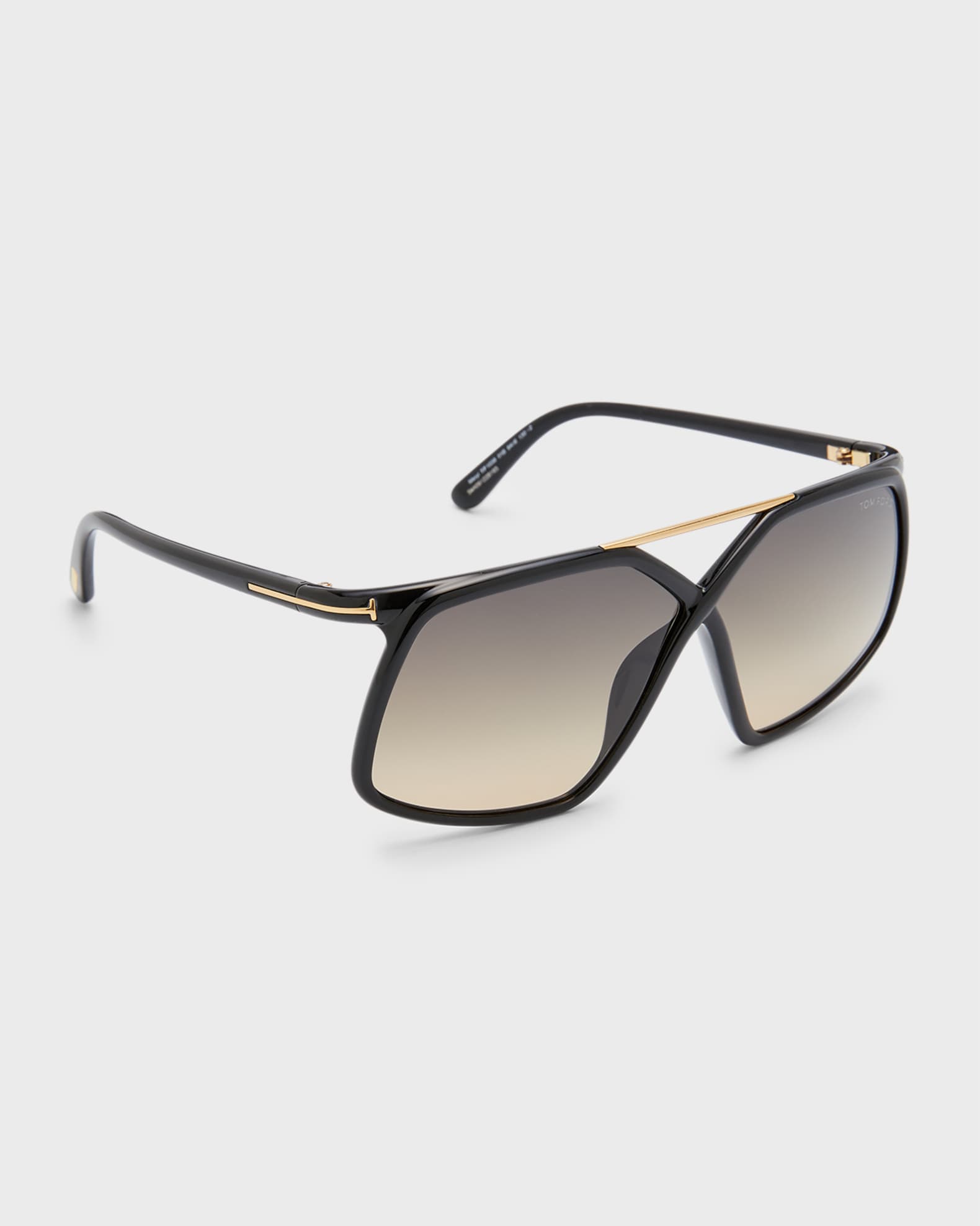 TOM FORD Twisted Acetate Aviator Sunglasses | Neiman Marcus