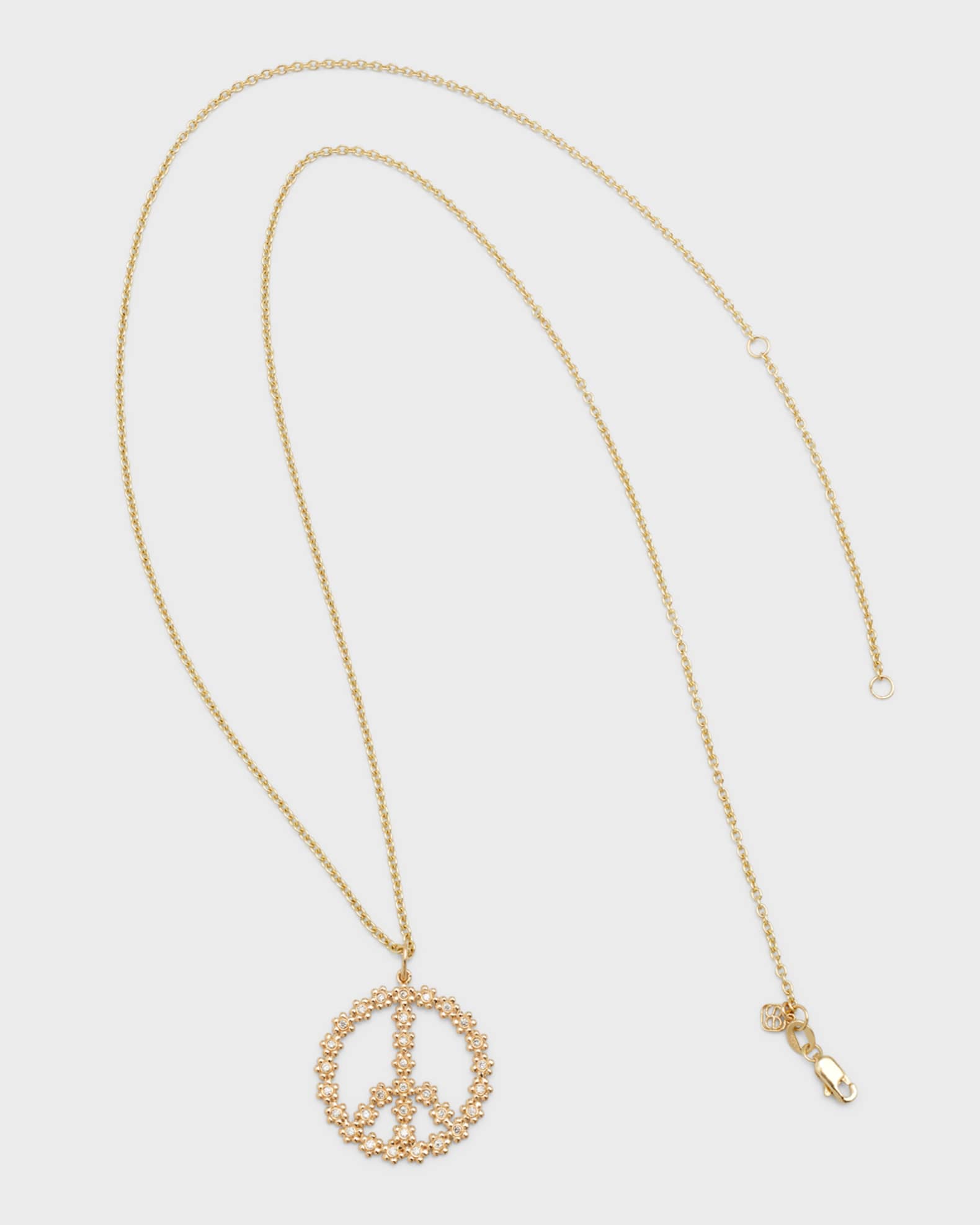 Daisy and peace necklace store