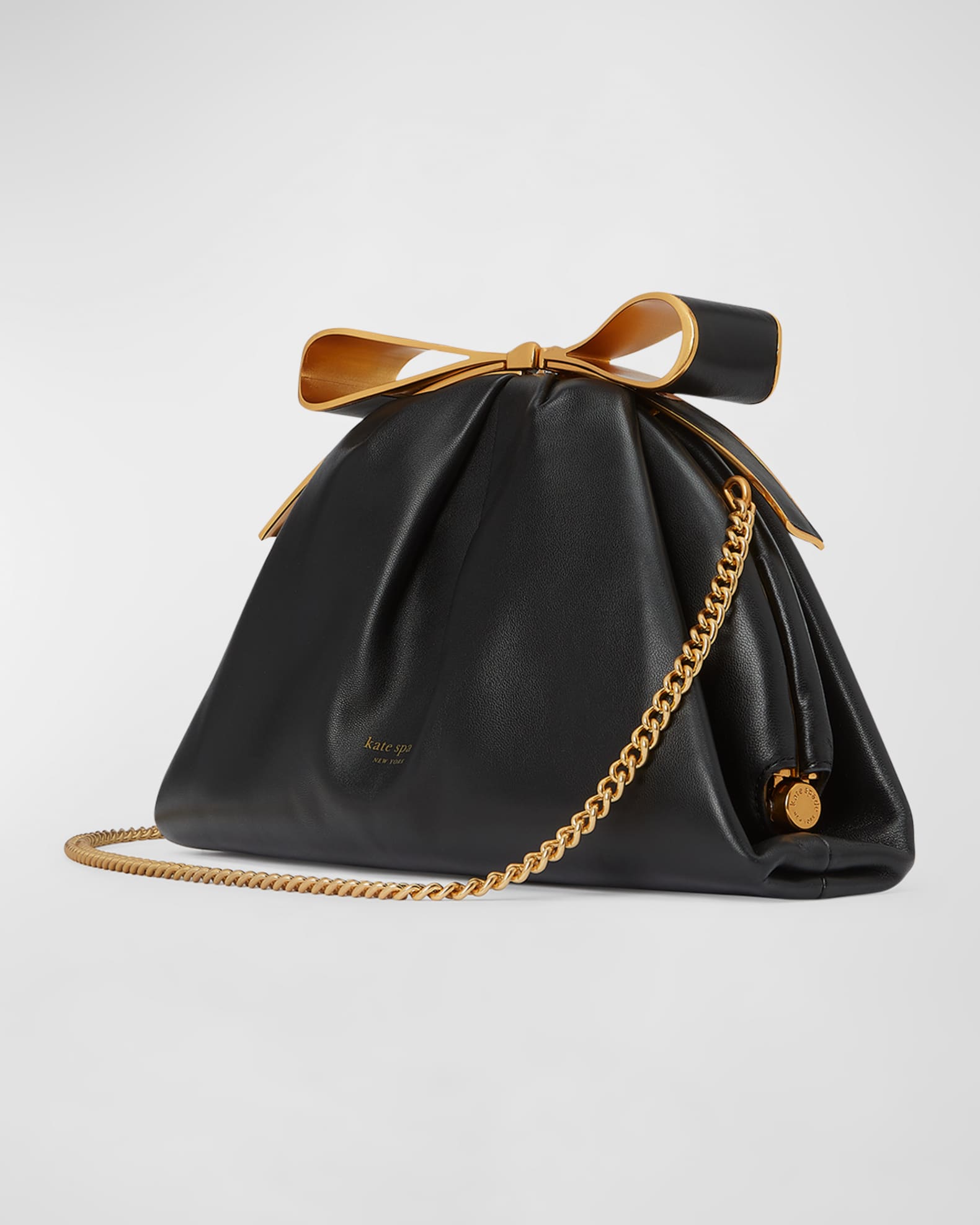 kate spade new york bridal bow leather clutch bag | Neiman Marcus