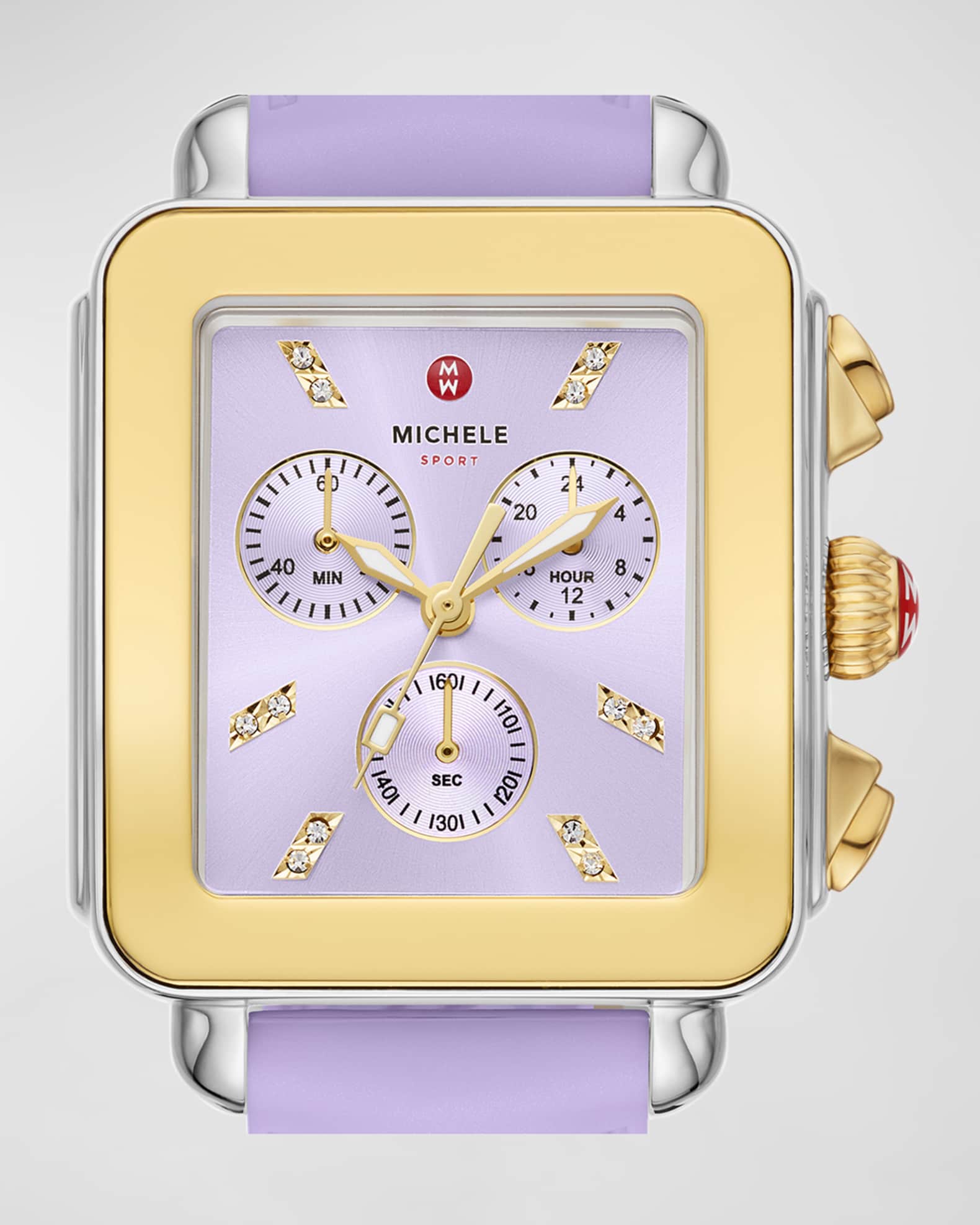 Deco Sport Two-Tone Silicone Strap Watch | Neiman Marcus