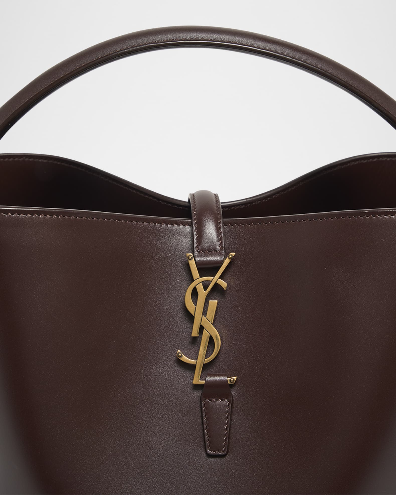 Saint Laurent Le 37 YSL Bucket Bag in Smooth Leather | Neiman Marcus