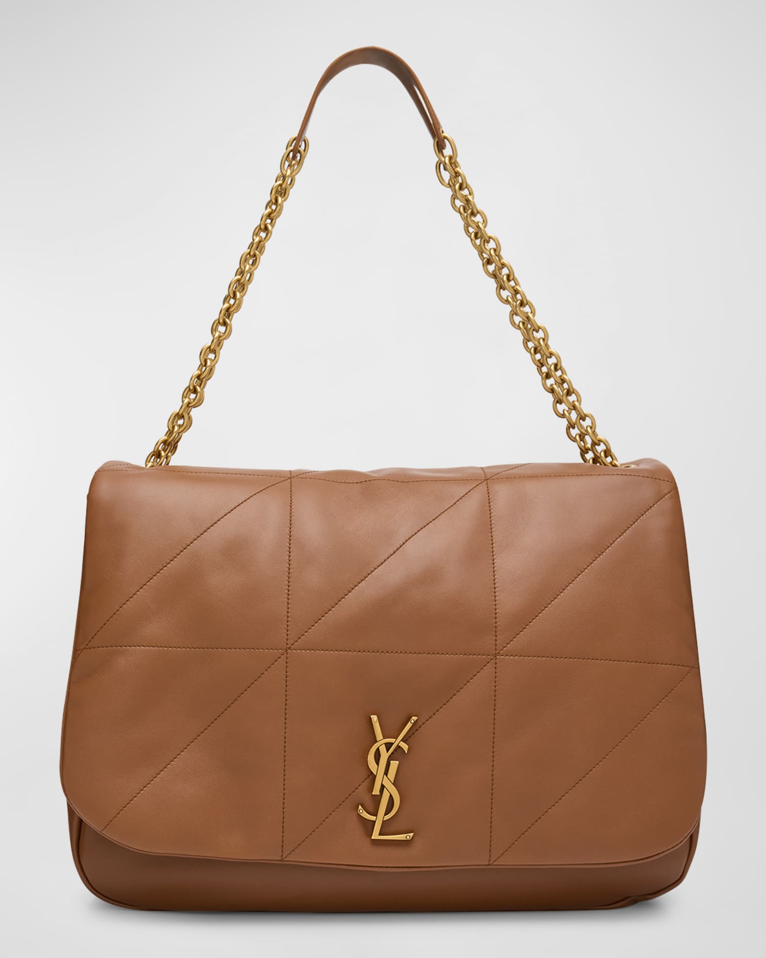 Saint Laurent Jamie 4.3 Maxi YSL Shoulder Bag in Smooth Leather | Neiman Marcus