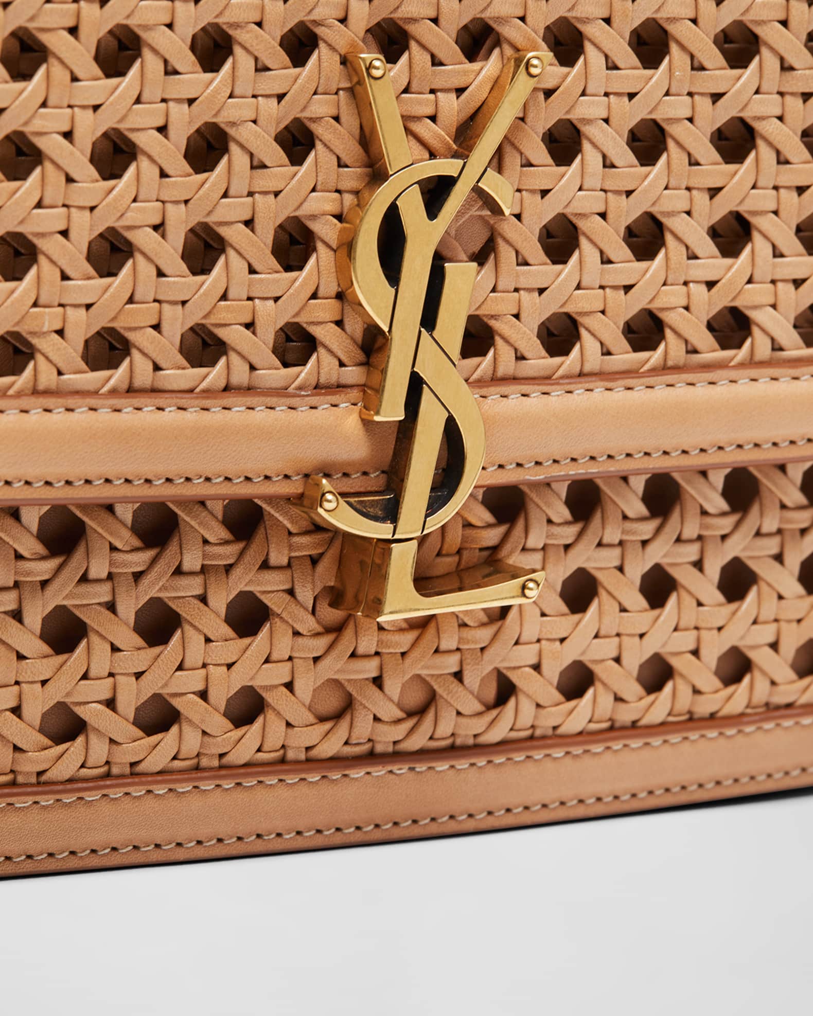 Saint Laurent Solferino Medium YSL Crossbody Bag in Cane Work Leather ...