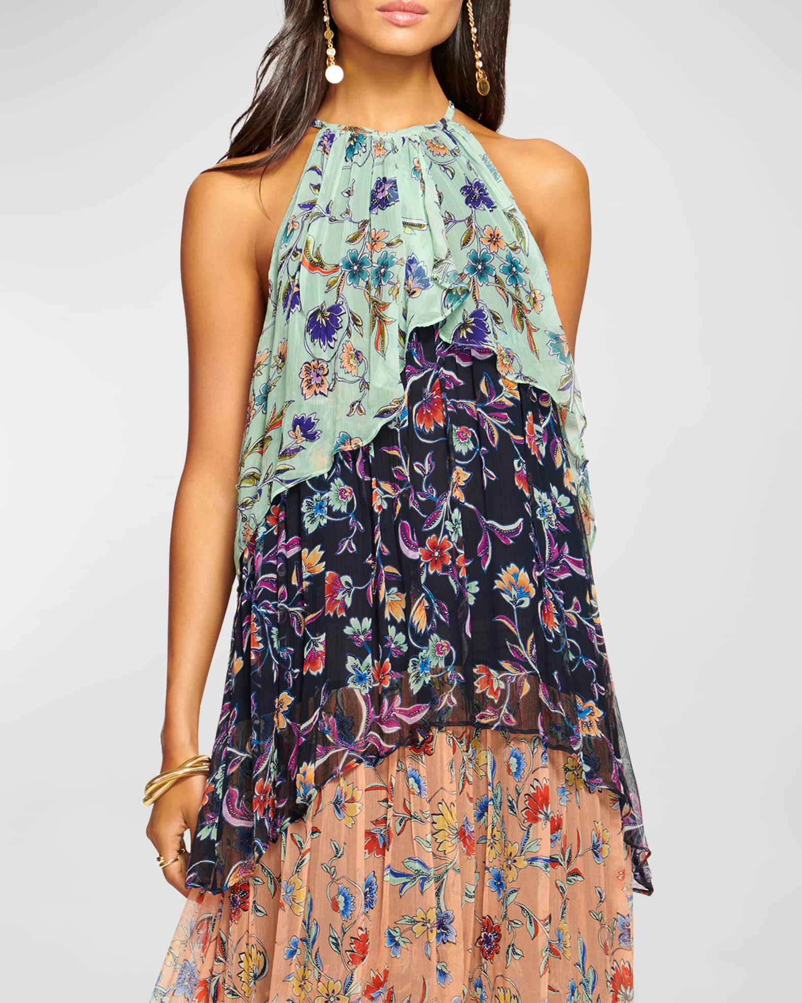 Ramy Brook Chrisley Tiered Maxi Dress | Neiman Marcus