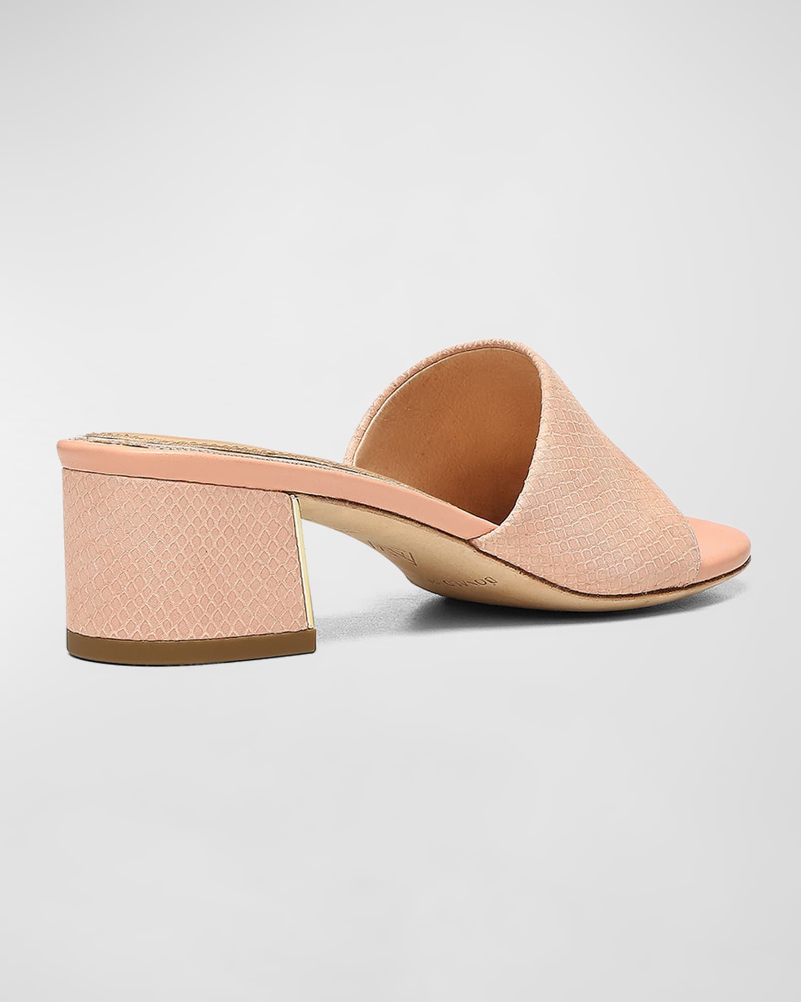 Donald J Pliner Melros Embossed Toe-Loop Mule Sandals | Neiman Marcus