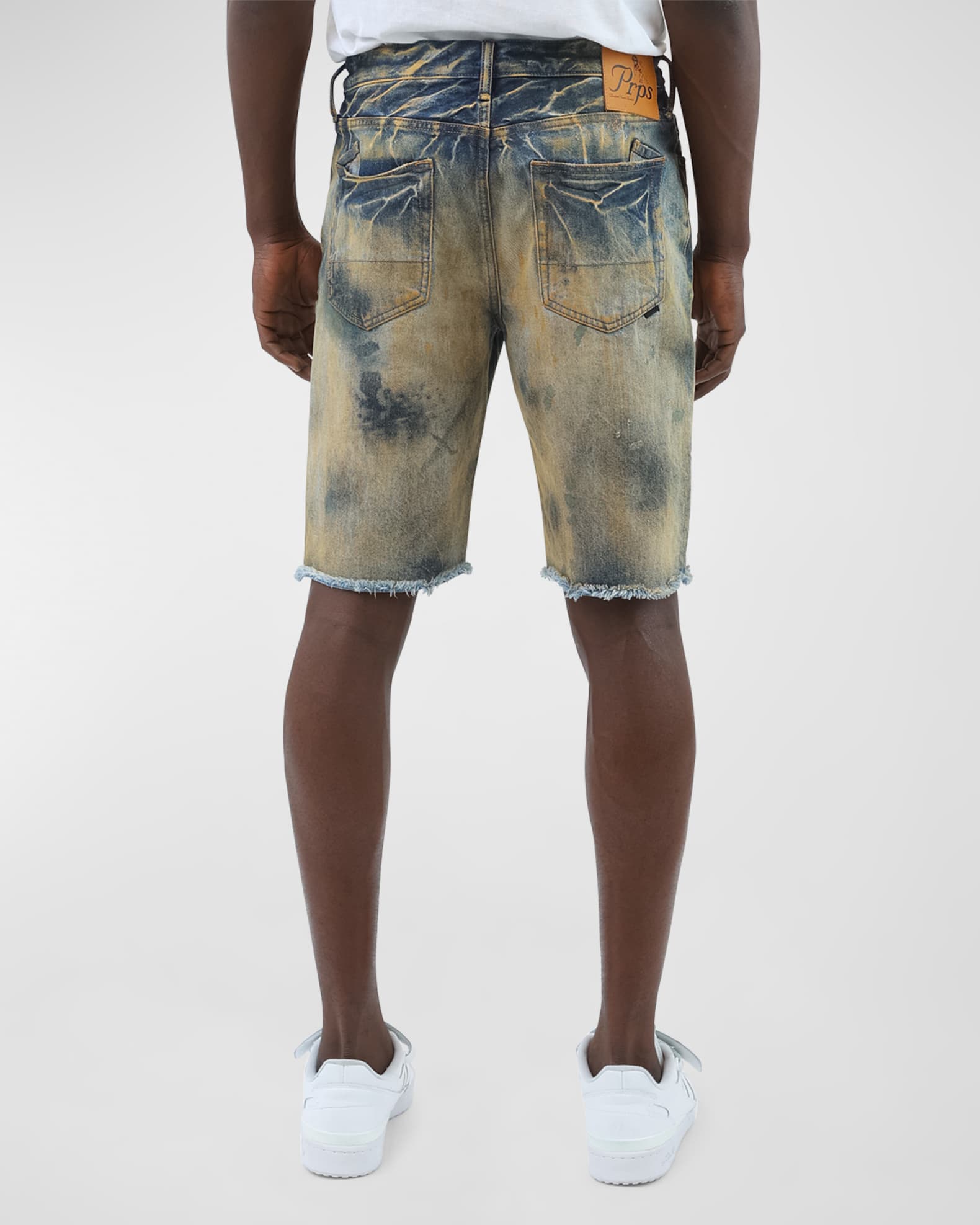 PRPS Men's Marks Tinted Denim Shorts | Neiman Marcus