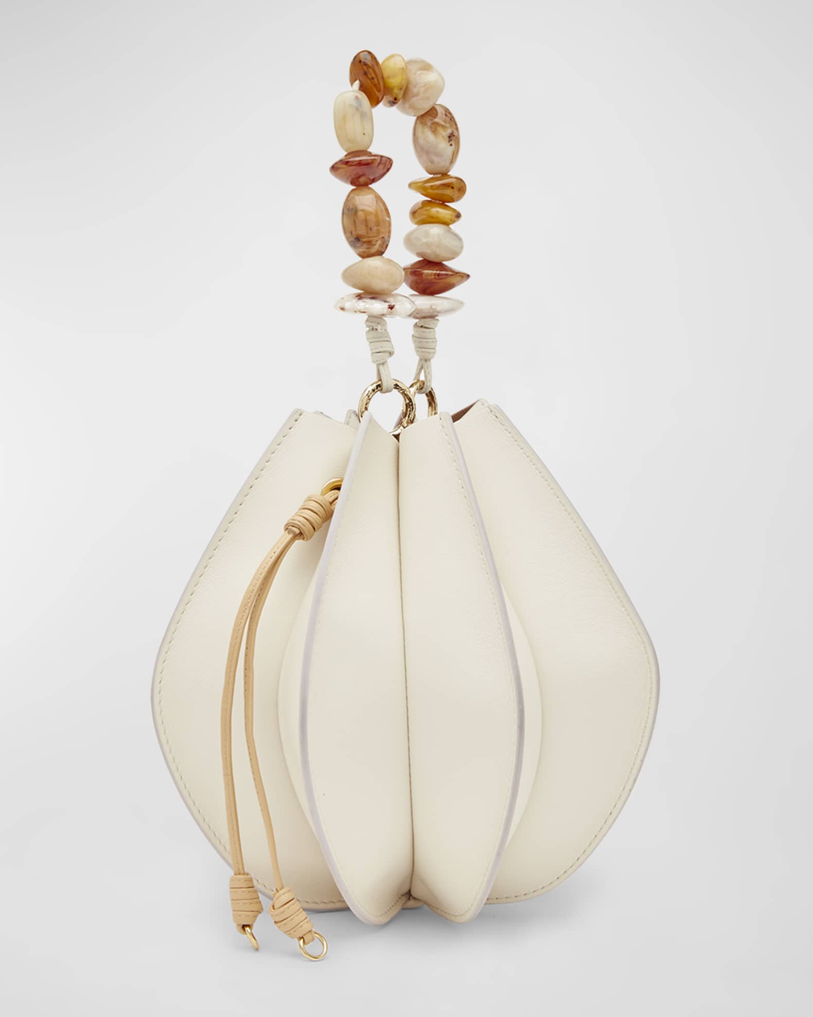 Ulla Johnson Lotus Flower Pochette Top-Handle Bag | Neiman Marcus