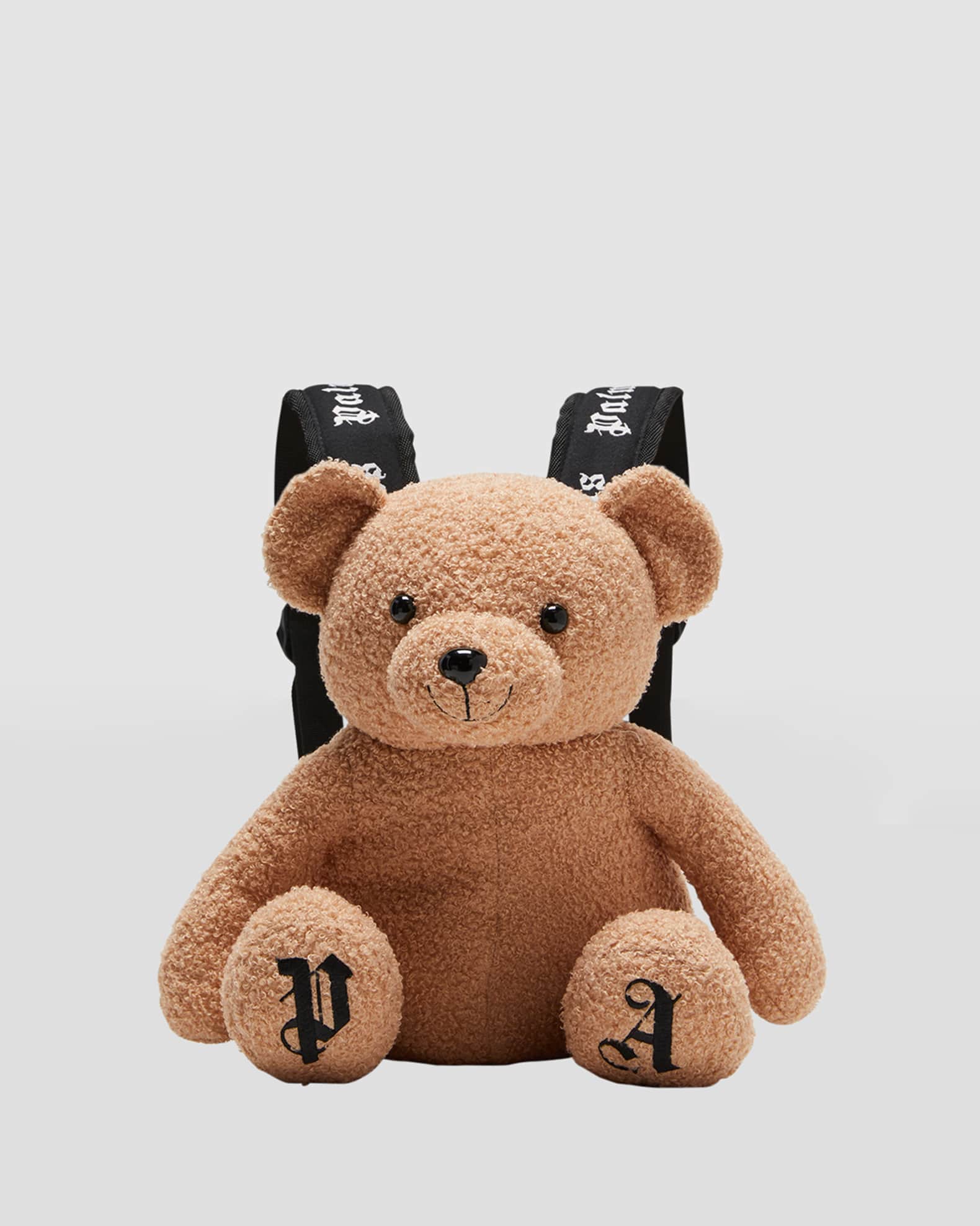 Palm Angels Kid's Embroidered Logo Teddy Backpack | Neiman Palm Angels Kid's Embroidered Logo Teddy Backpack | Neiman