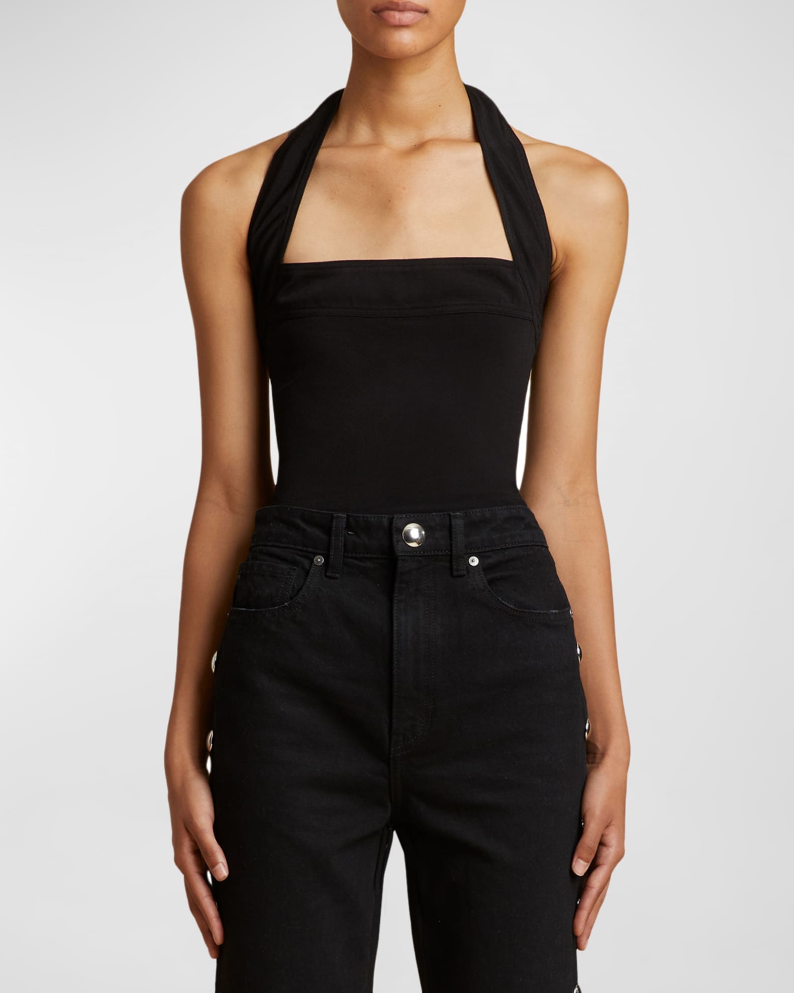 Khaite Sola Halter Bodysuit | Neiman Marcus