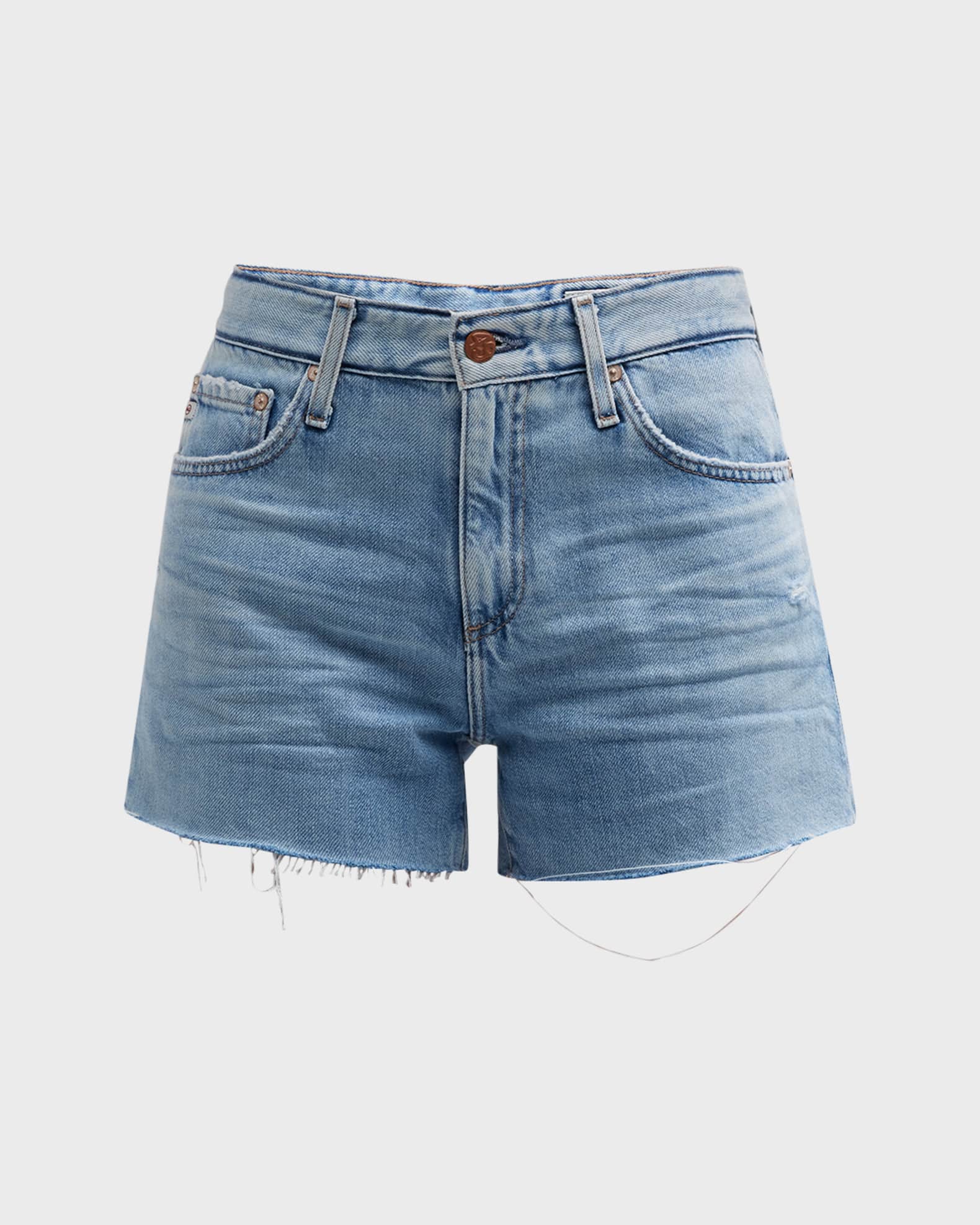 AG Jeans Hailey Cut-Off Denim Shorts | Neiman Marcus