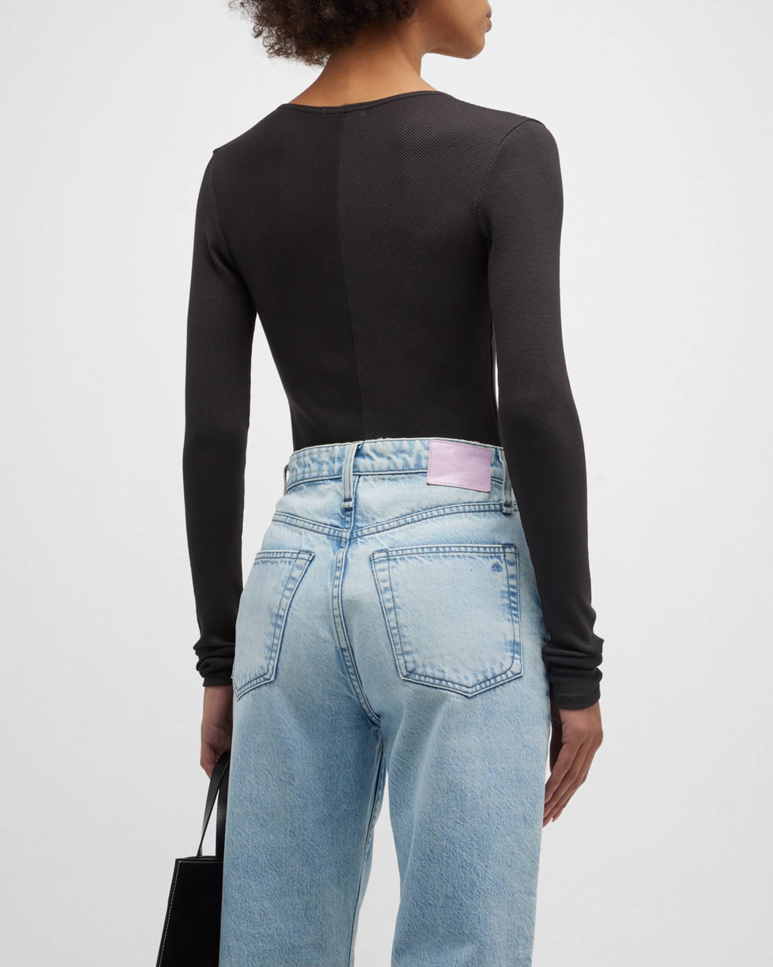 Rag & Bone The Essential Rib Vee Top | Neiman Marcus