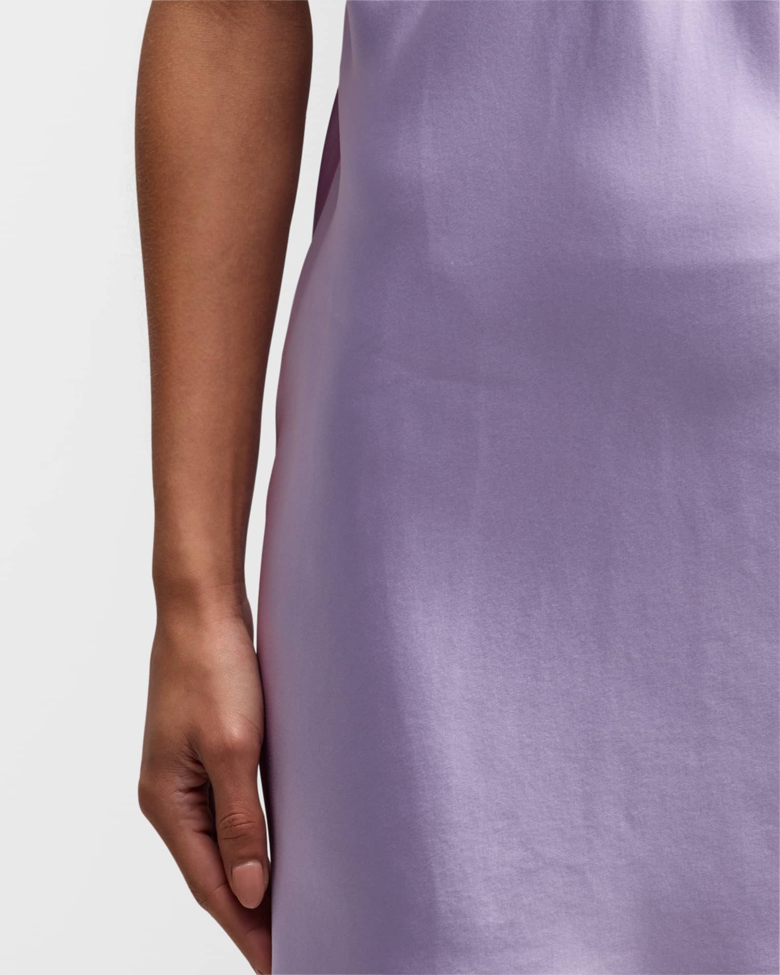 Olivia Von Halle Xena V-Neck Silk Slip Mini Dress | Neiman Marcus