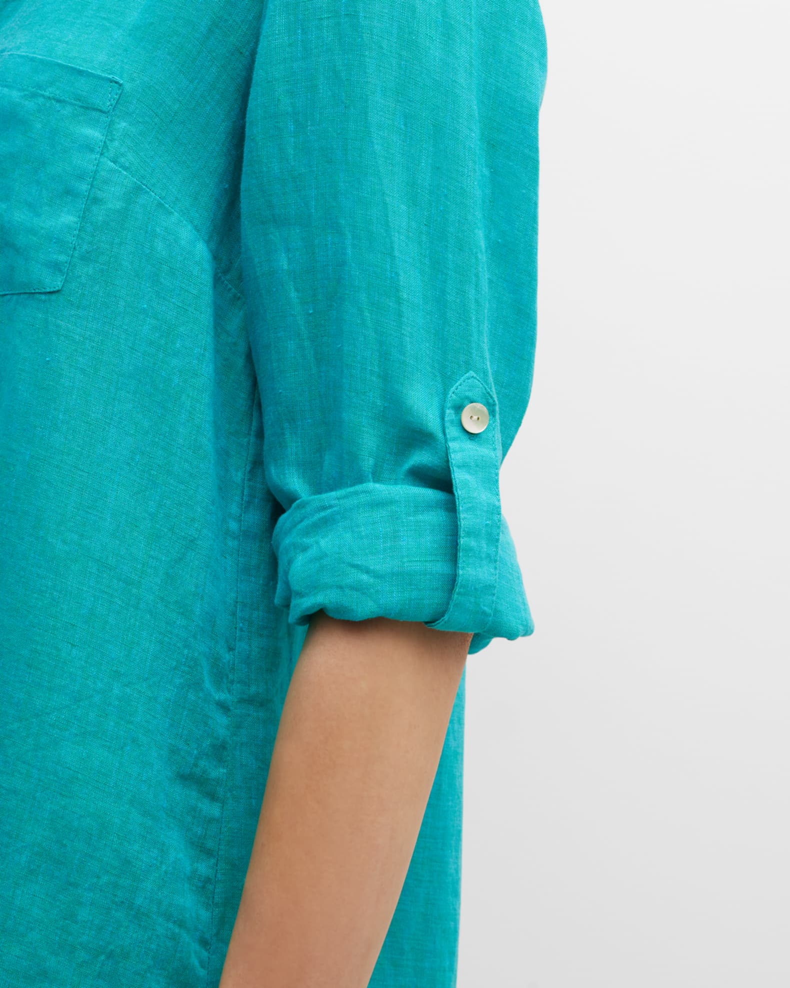 Finley Alex Side-Slit Linen Shirtdress | Neiman Marcus