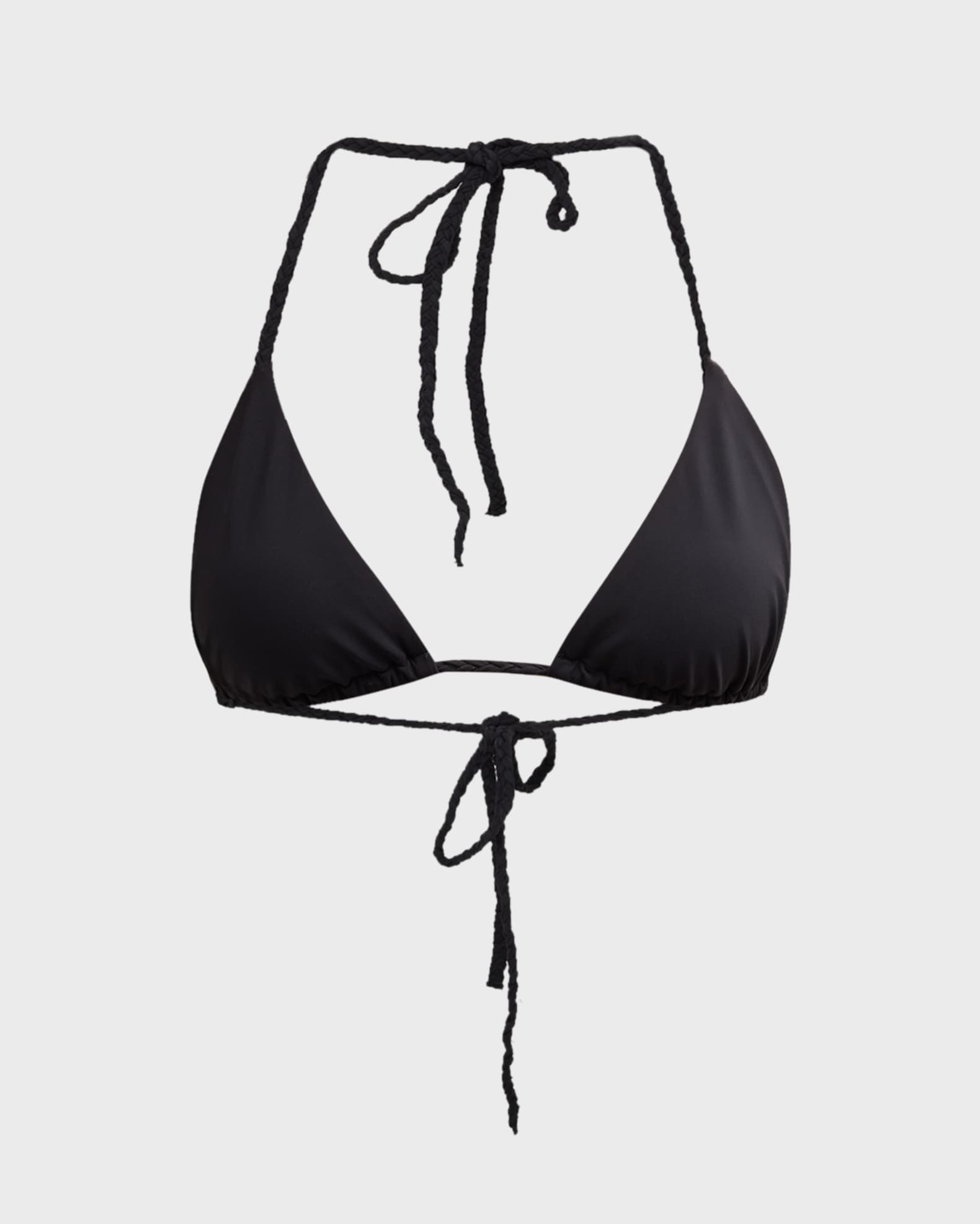 Toteme Braid-Tie Triangle Bikini Top | Neiman Marcus