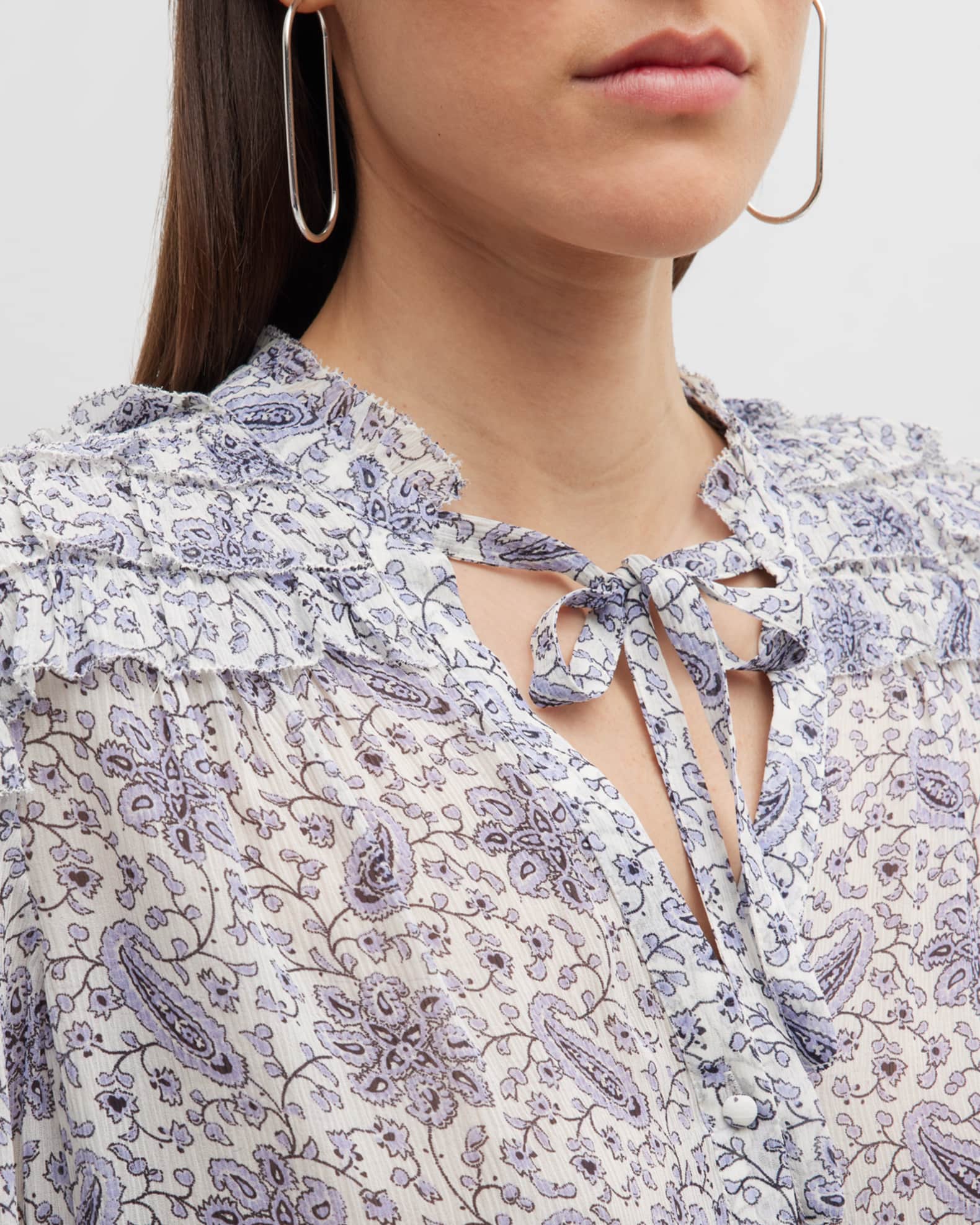 PAIGE Margret Ruffled Blouse | Neiman Marcus