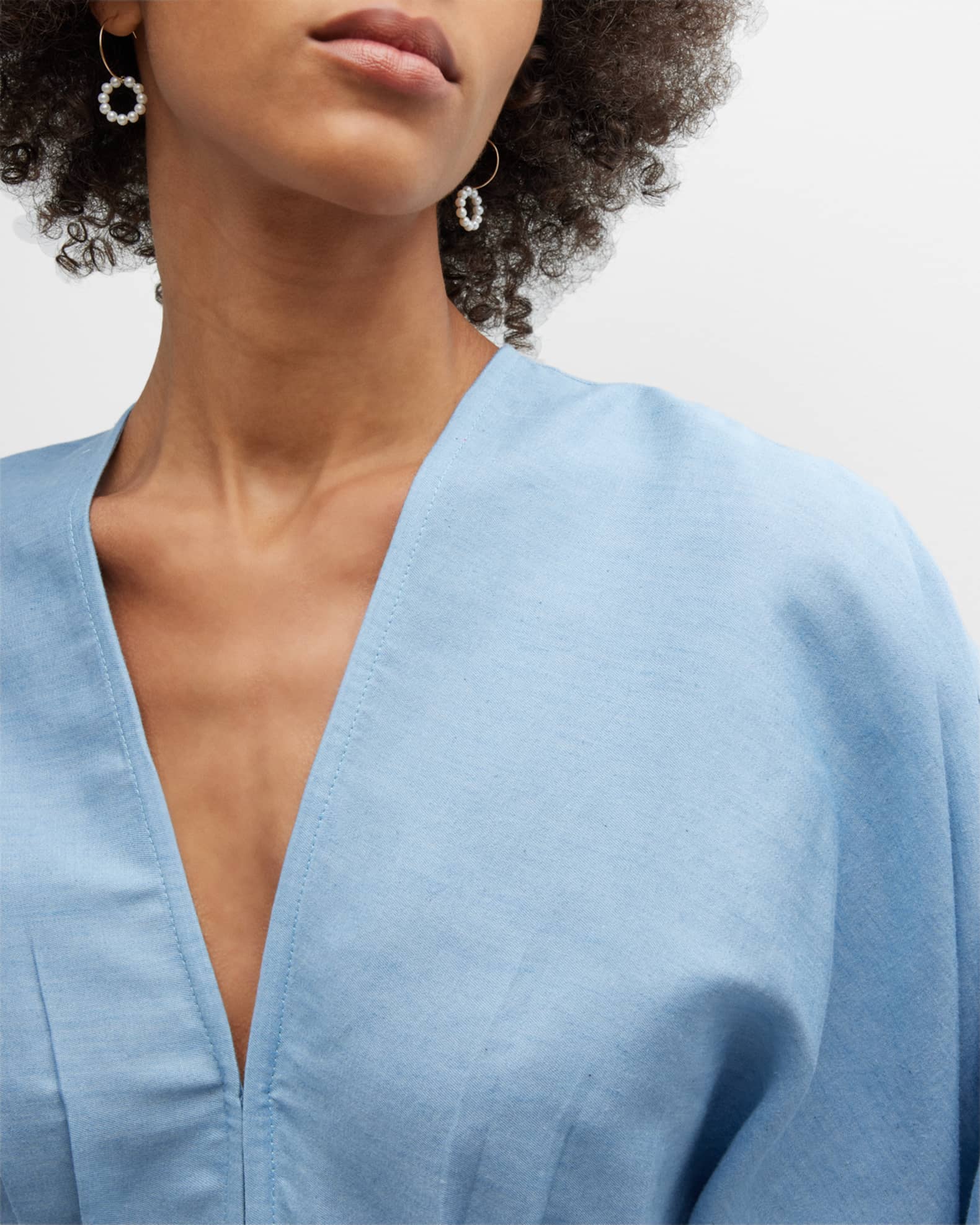 Jaline Katherine Chambray Midi Dress | Neiman Marcus