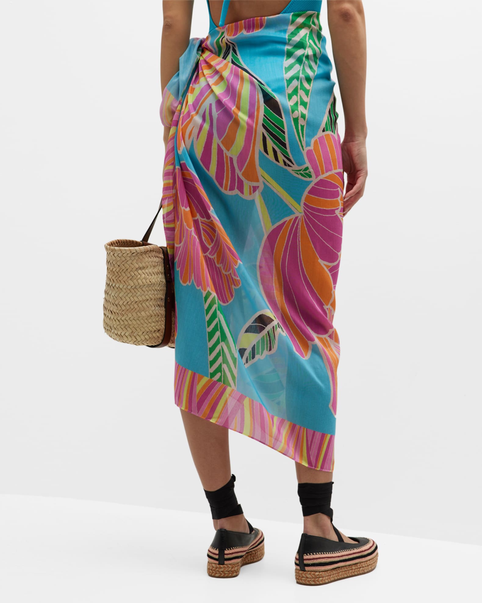 Trina Turk Poppy Woven Pareo Coverup | Neiman Marcus