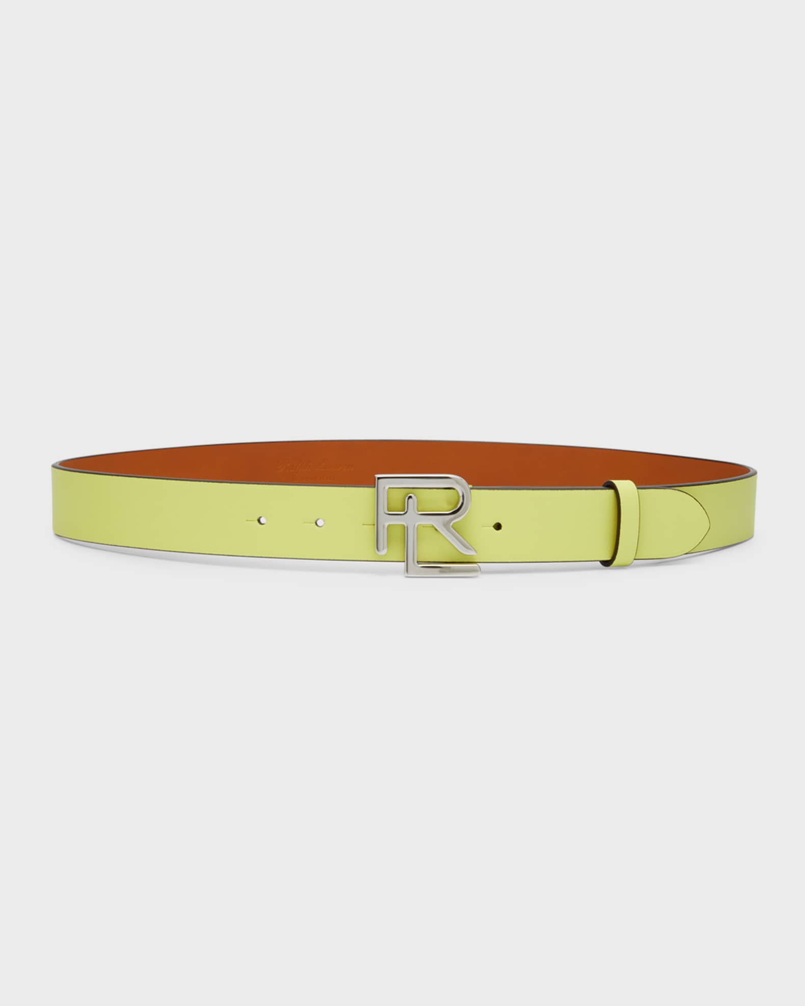 Ralph Lauren Collection RL Calfskin Belt, 32 Mm | Neiman Marcus