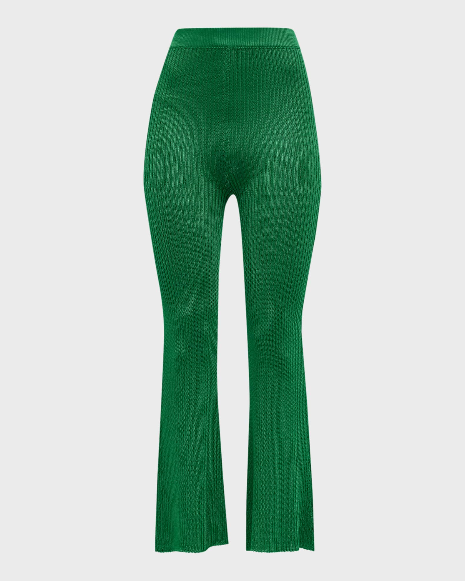 Calle Del Mar Ribbed Flare Pants | Neiman Marcus