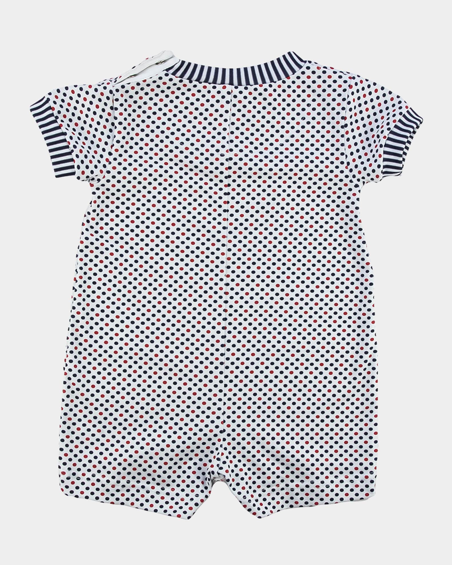 Florence Eiseman Boy's Polka Dot Embroidered Baseball & Bat Shortall ...