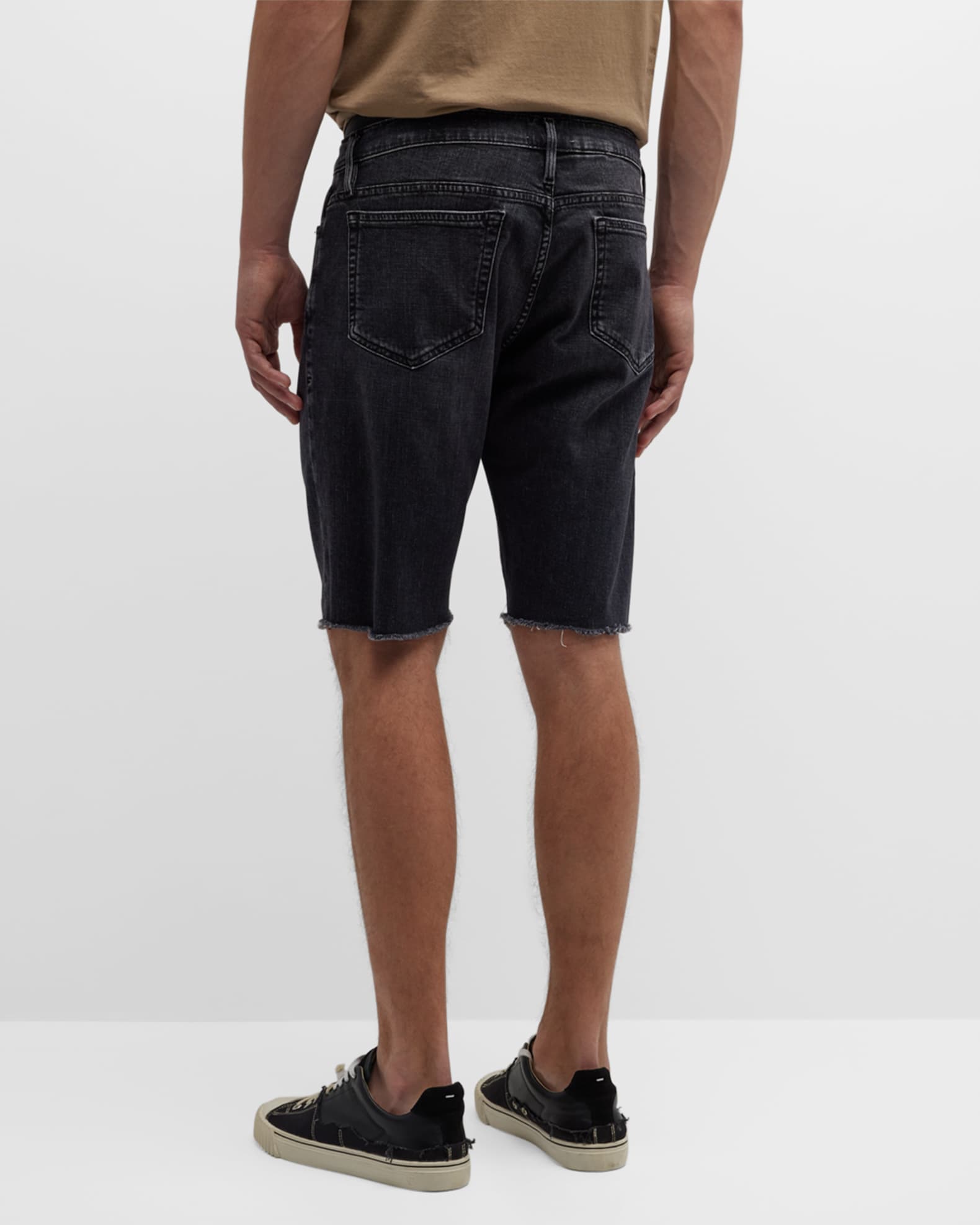 FRAME Men's L'Homme Cut-Off Denim Shorts | Neiman Marcus