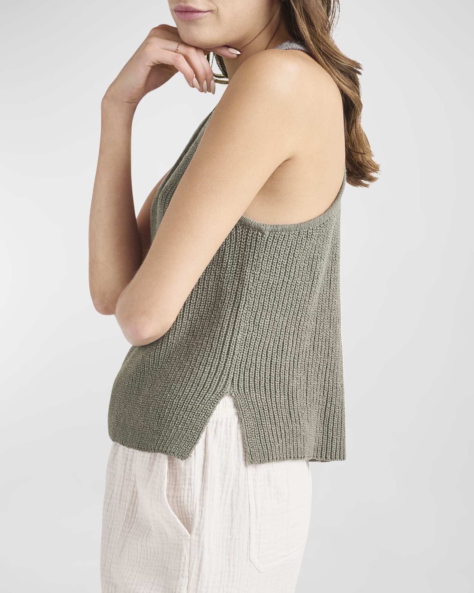 Splendid Deirdre Racerback Sweater Tank Top | Neiman Marcus