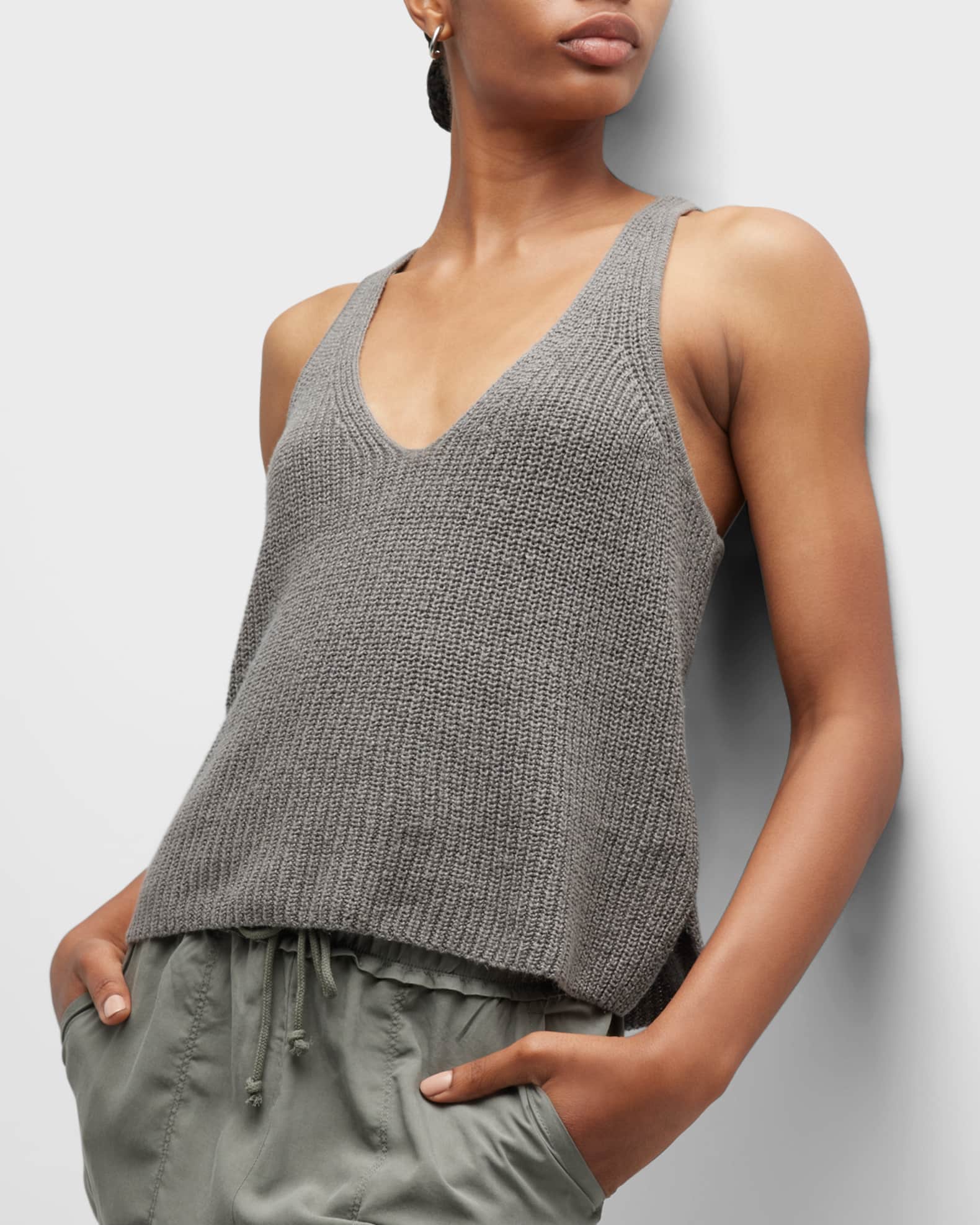 Splendid Deirdre Racerback Sweater Tank Top | Neiman Marcus