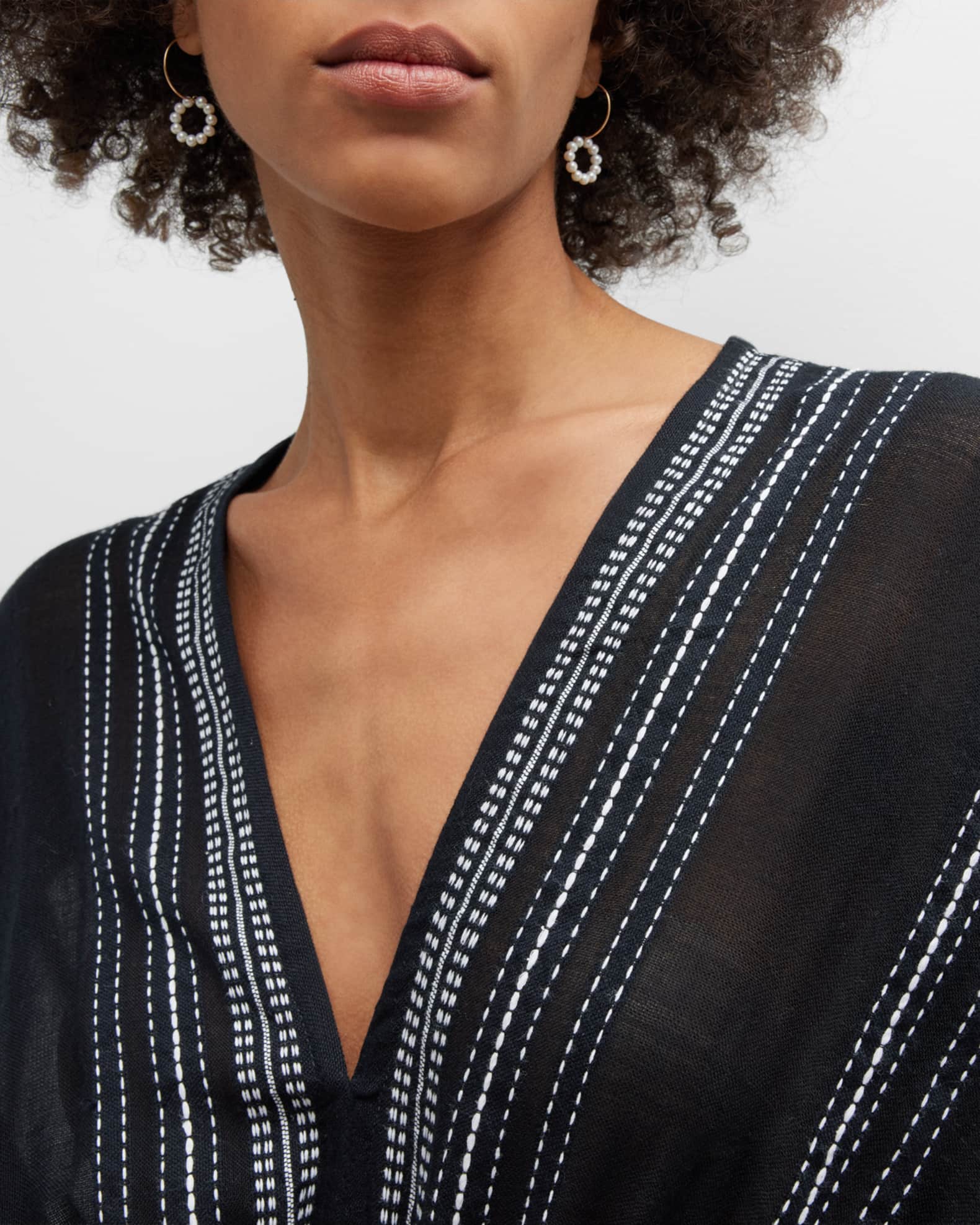 lemlem Leliti Plunge Maxi Dress | Neiman Marcus